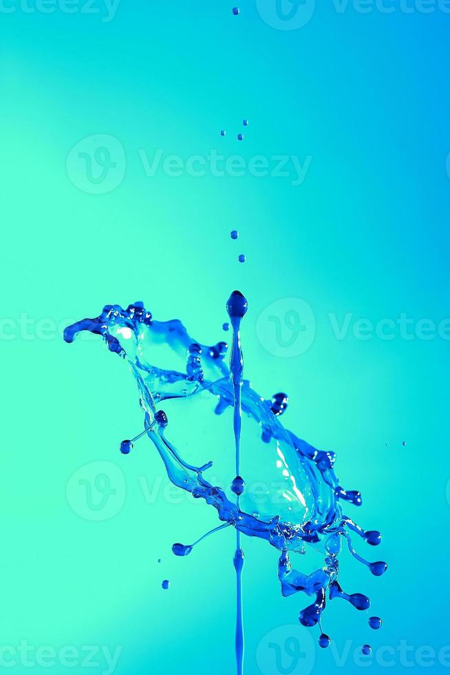 Abstract Background Of A Splash Of Colored Water Collision Of Colored Drops Falling Towards