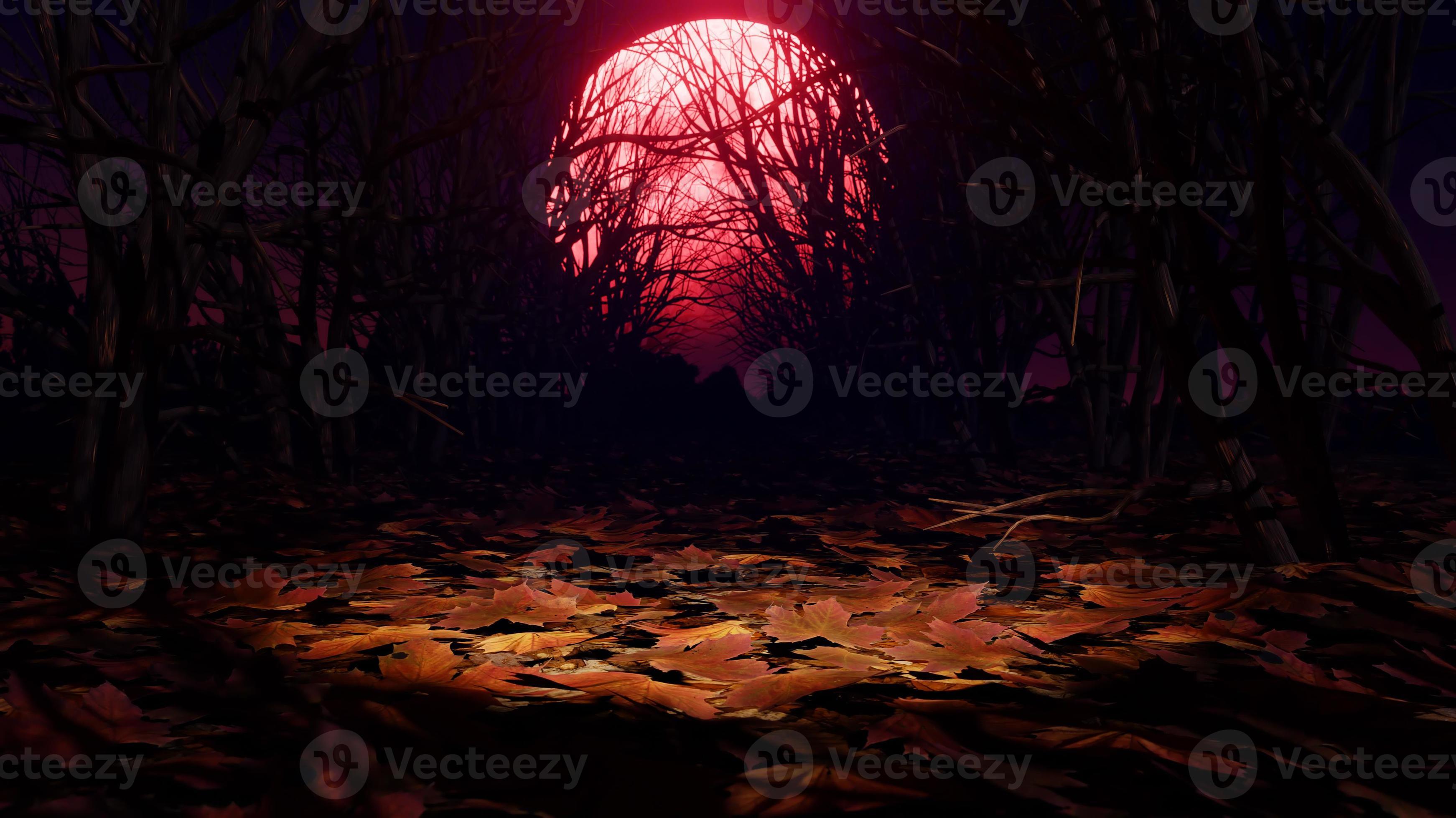 3D illustration Background for advertising and wallpaper in scary and ...