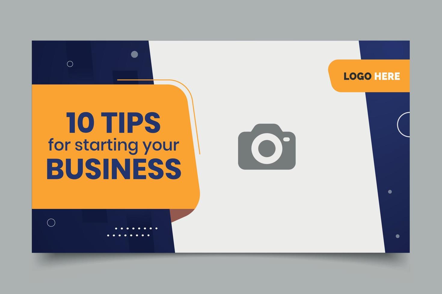 Simple And Clean Thumbnail Design, Fully Editable Social Banner ...