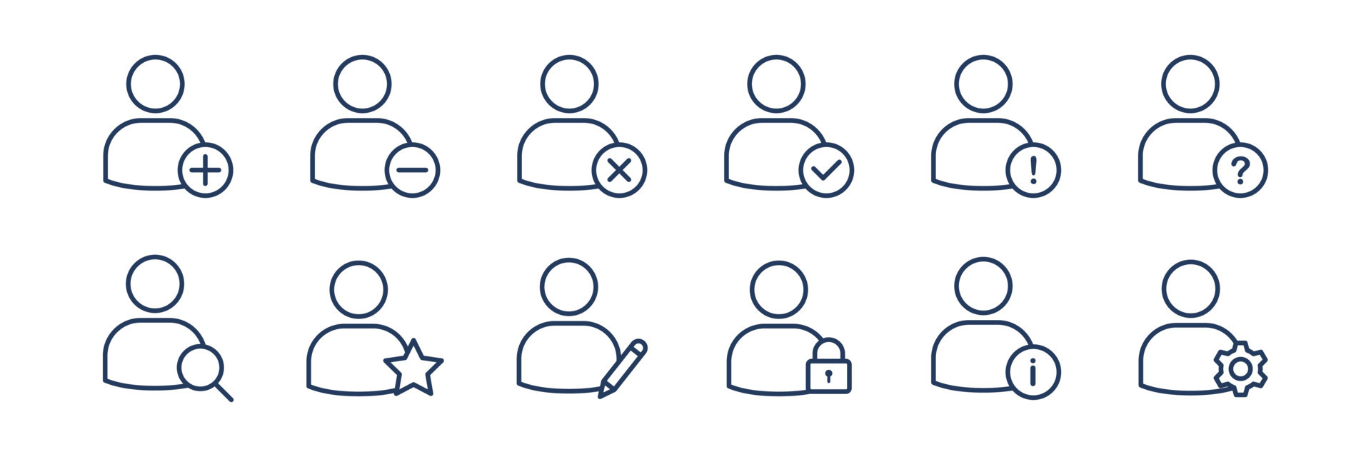 User avatar vector icon . Profile user vector icon. Add, remove, edit ... User avatar vector icon . Profile user vector icon. Add, remove, edit ...
