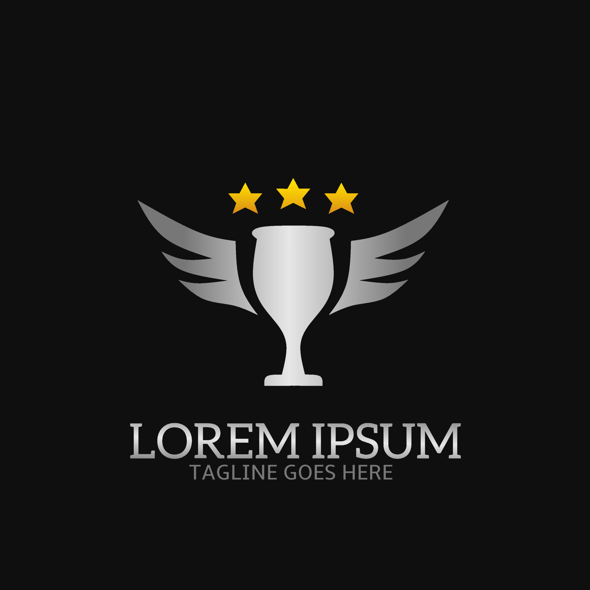 Template Logo Trophy Metal Color 13106760 Vector Art At Vecteezy