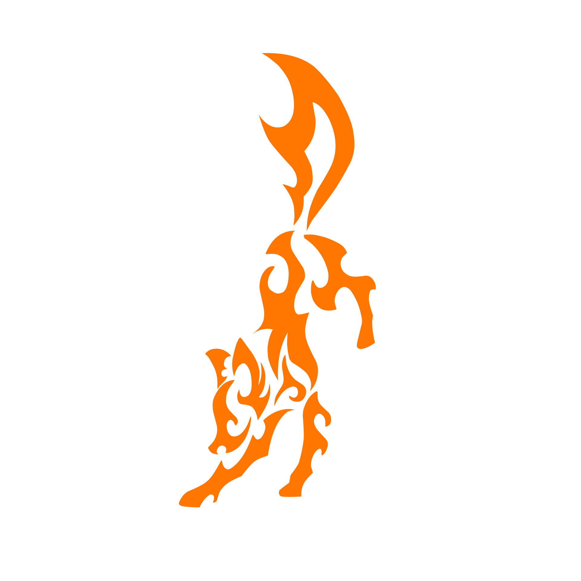 Illustration Vector Graphic Tribal Art Tattoo Fox 13106763 Vector Art