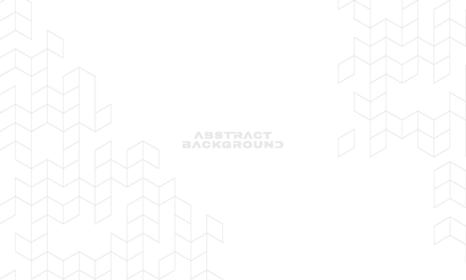 Abstract white lines square background. Modern concept with minimalist ...