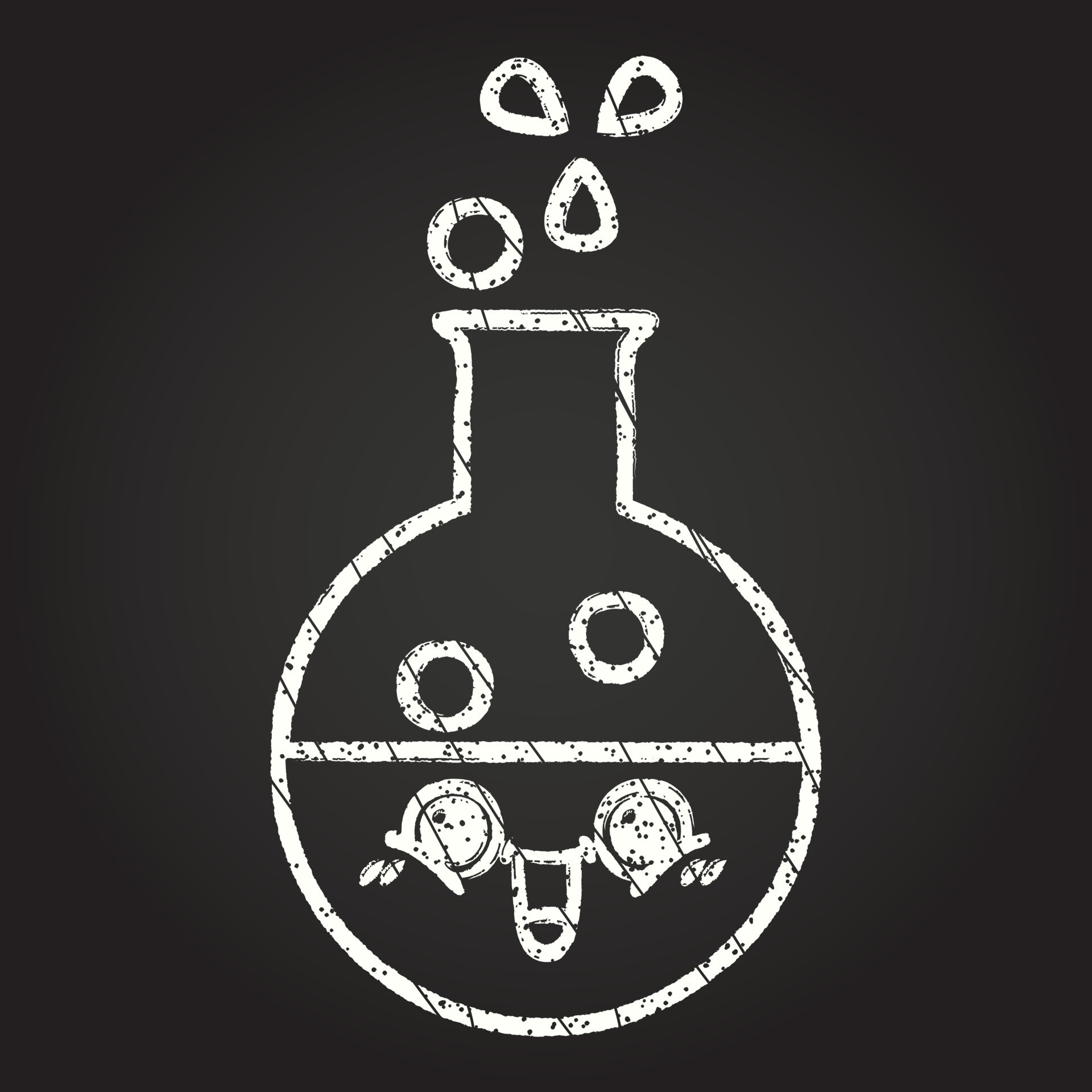 Science Experiment Chalk Drawing 13109918 Vector Art at Vecteezy