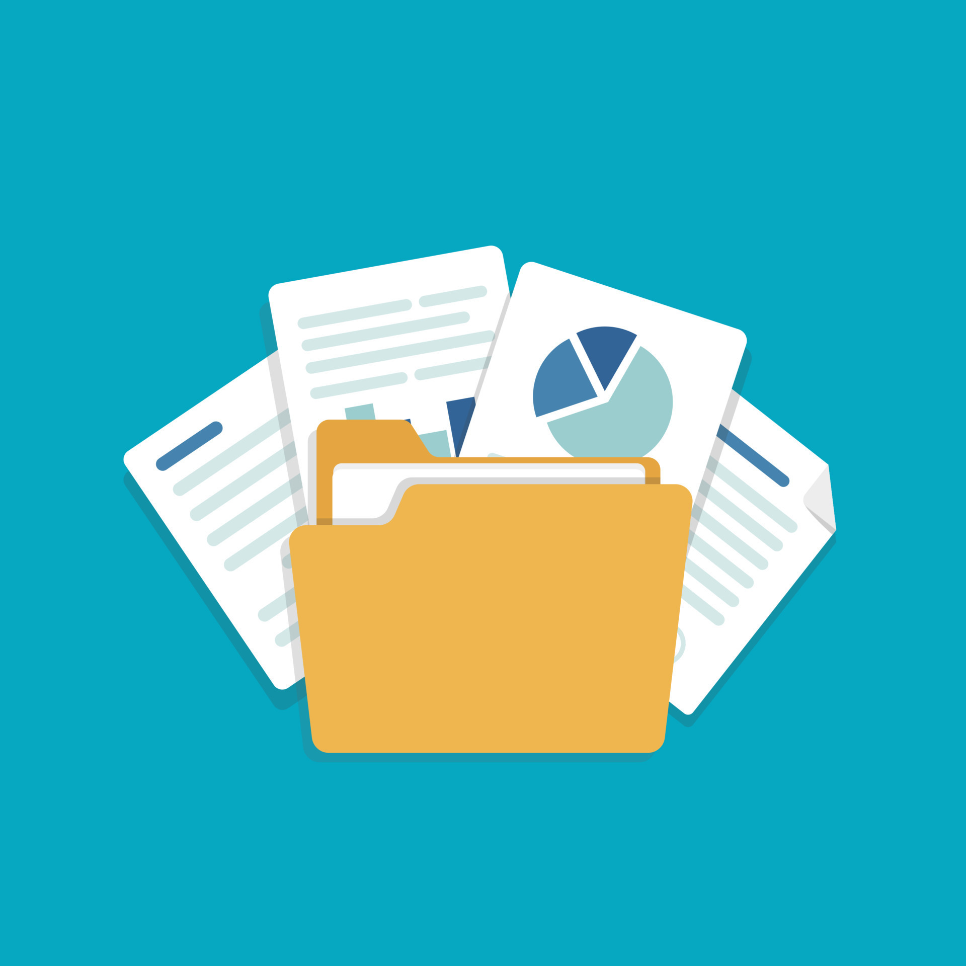 open folder icon. Folder with documents 13111293 Vector Art at Vecteezy