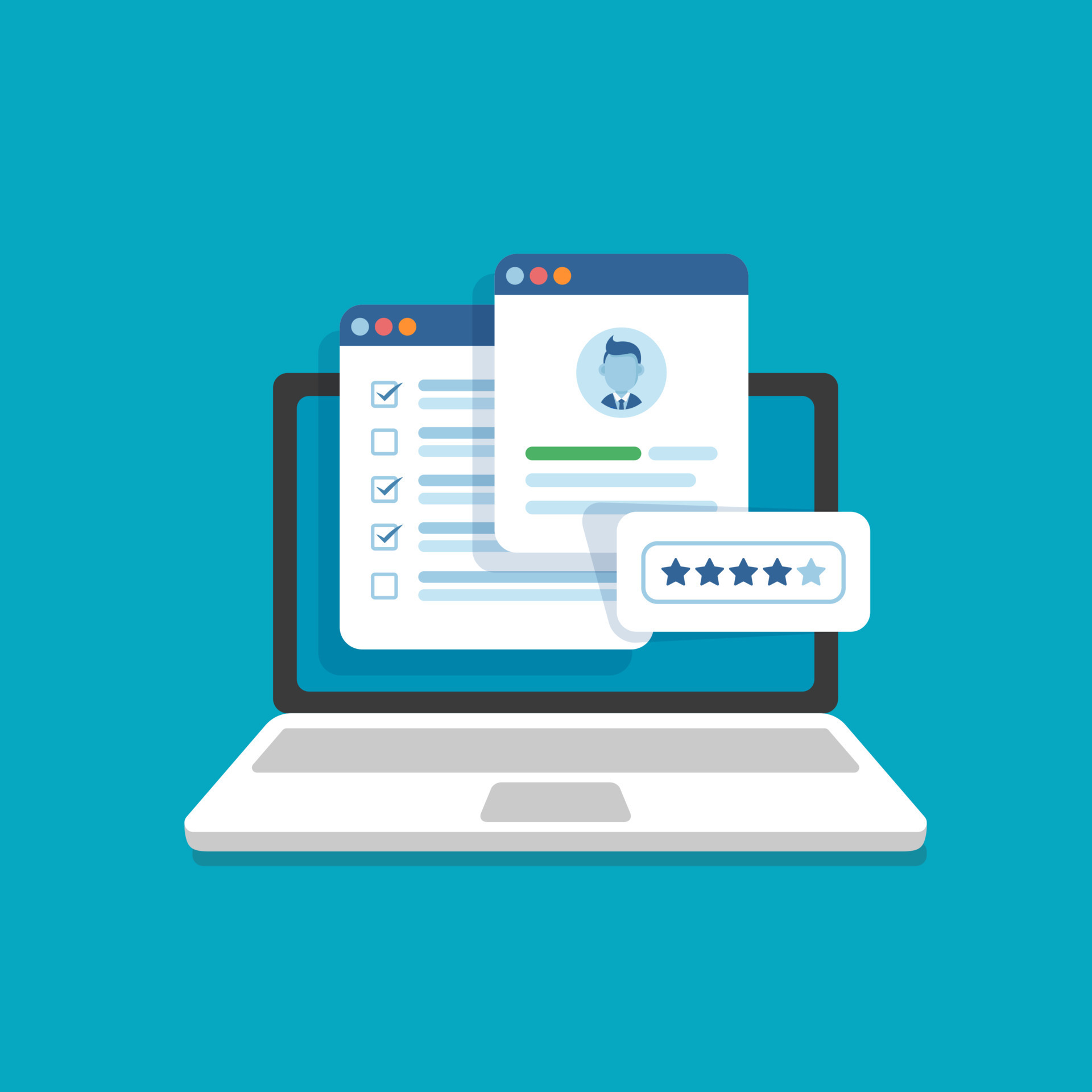 Laptop with login and password form page on screen,user authorization ...