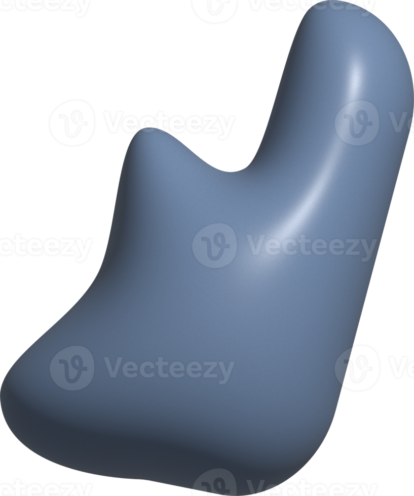 Free 3d Abstract Blob Freeform Shape Decoration 13113934 Png With