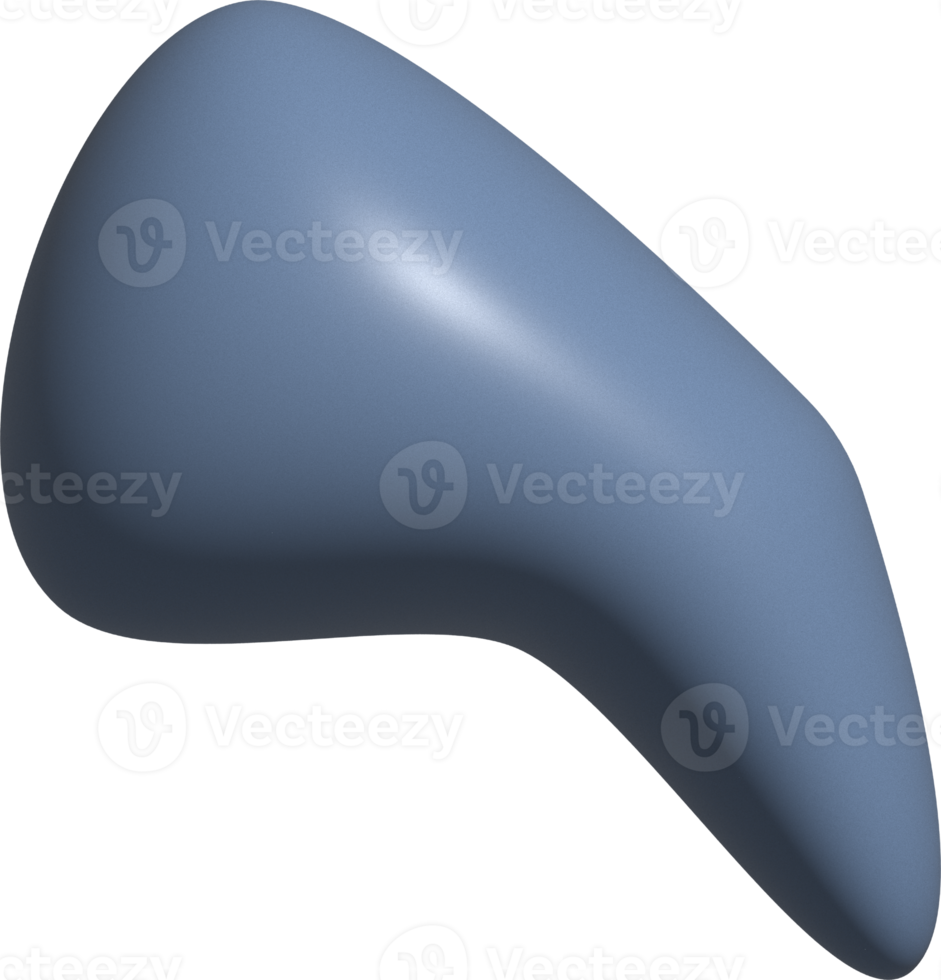 3d Abstract Blob Freeform Shape Decoration 13113937 Png