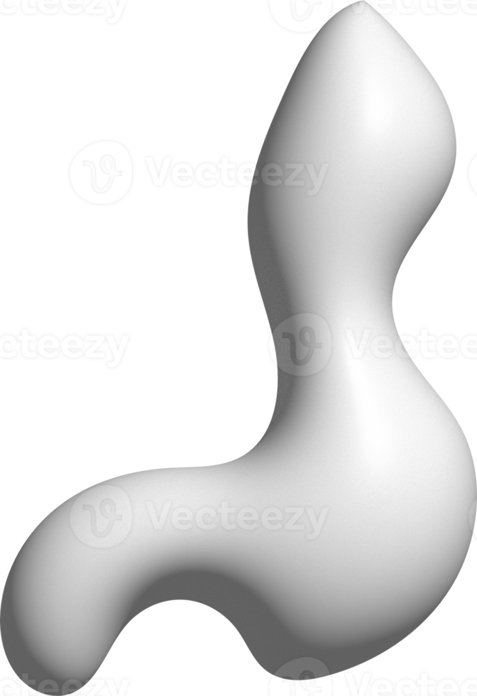 3d Abstract Blob Freeform Shape Decoration 13113941 Png