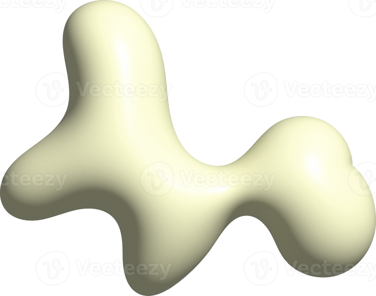 3d Abstract Blob Freeform Shape Decoration 13113950 Png