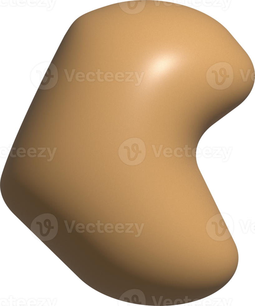 3d Abstract Blob Freeform Shape Decoration 13113960 Png