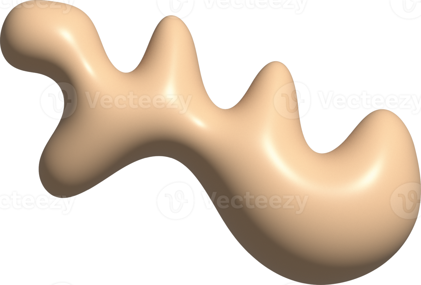 Free 3d Abstract Blob Freeform Shape Decoration 13114013 Png With