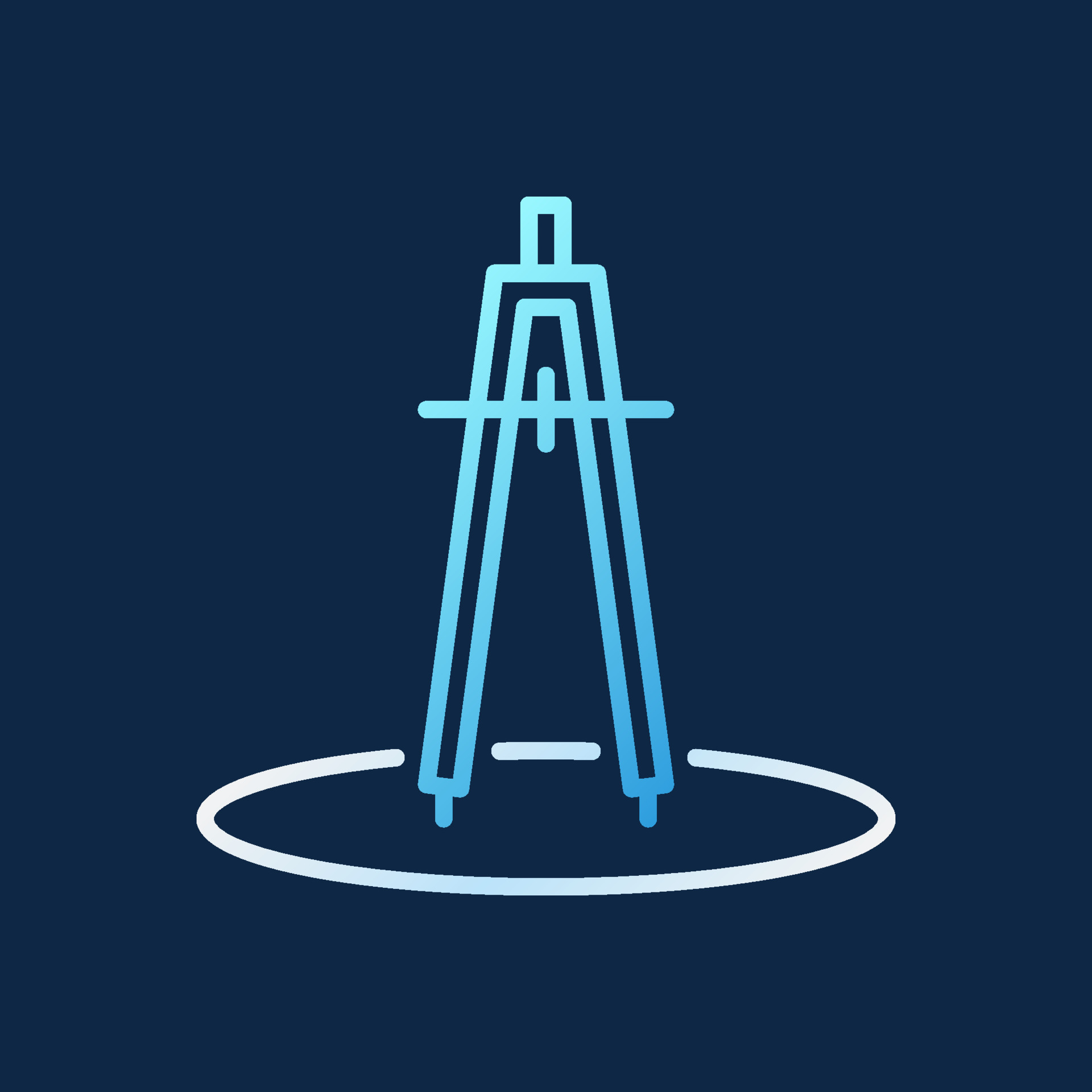 Pair Of Compasses Vector Colorful Outline Concept Icon 13115774 Vector Art At Vecteezy