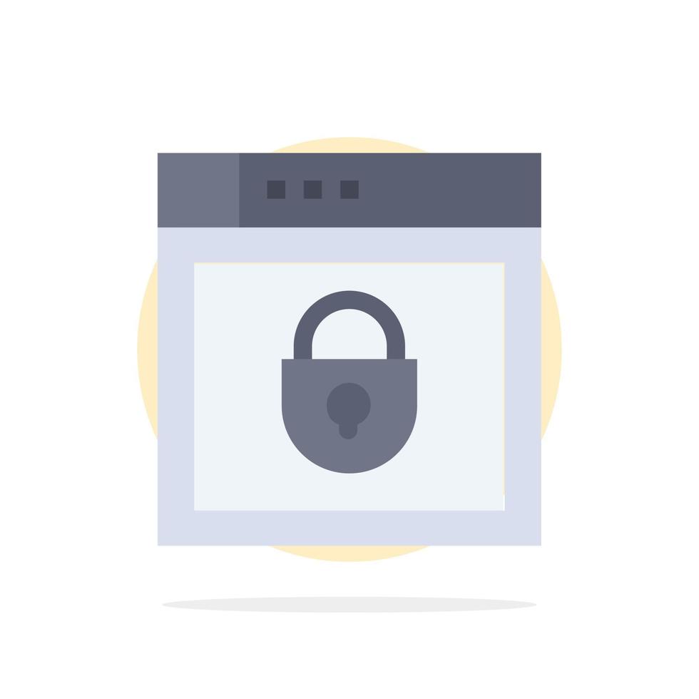 Internet Password Shield Web Security Abstract Circle Background Flat