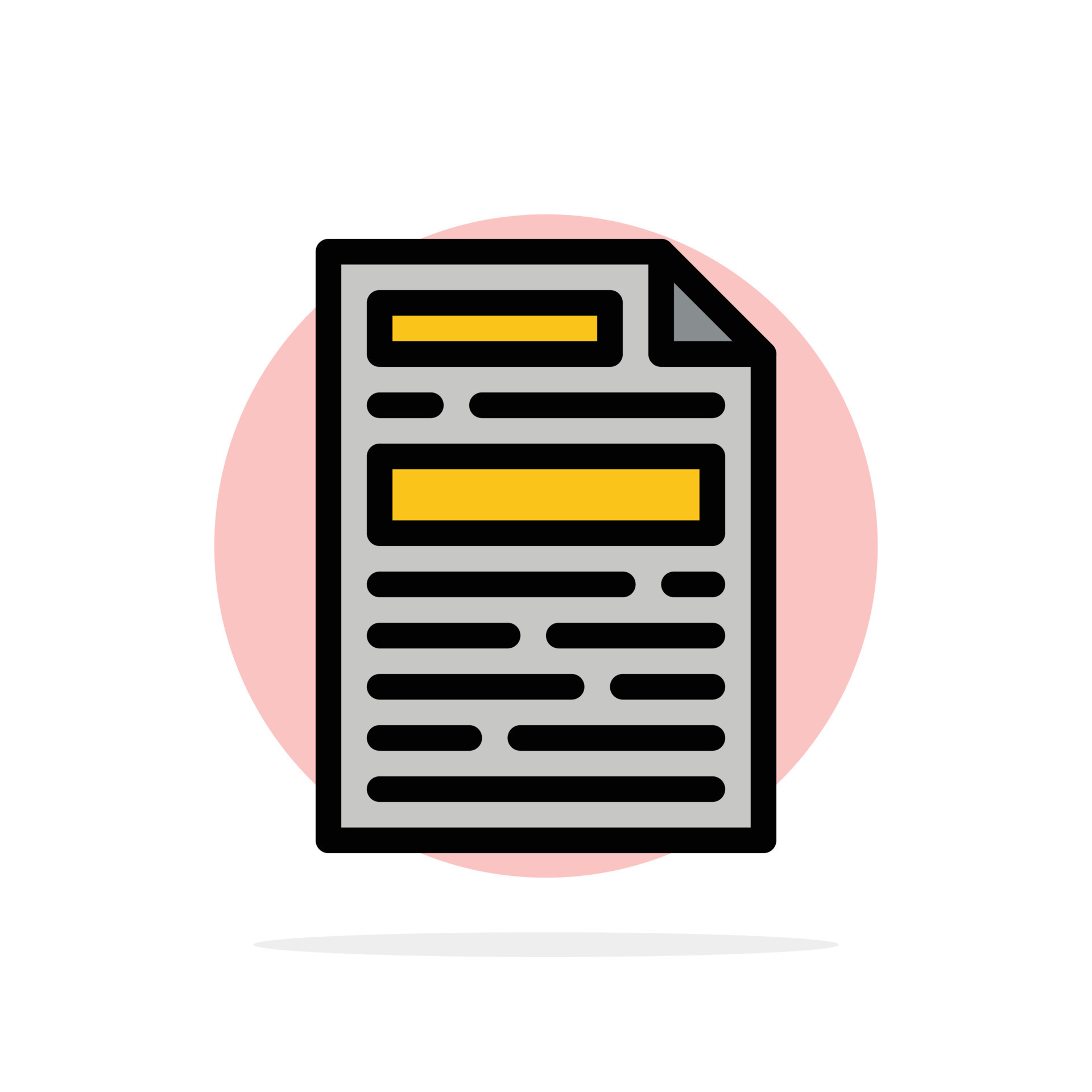 File Document Design Abstract Circle Background Flat Color Icon 13119553 Vector Art At Vecteezy