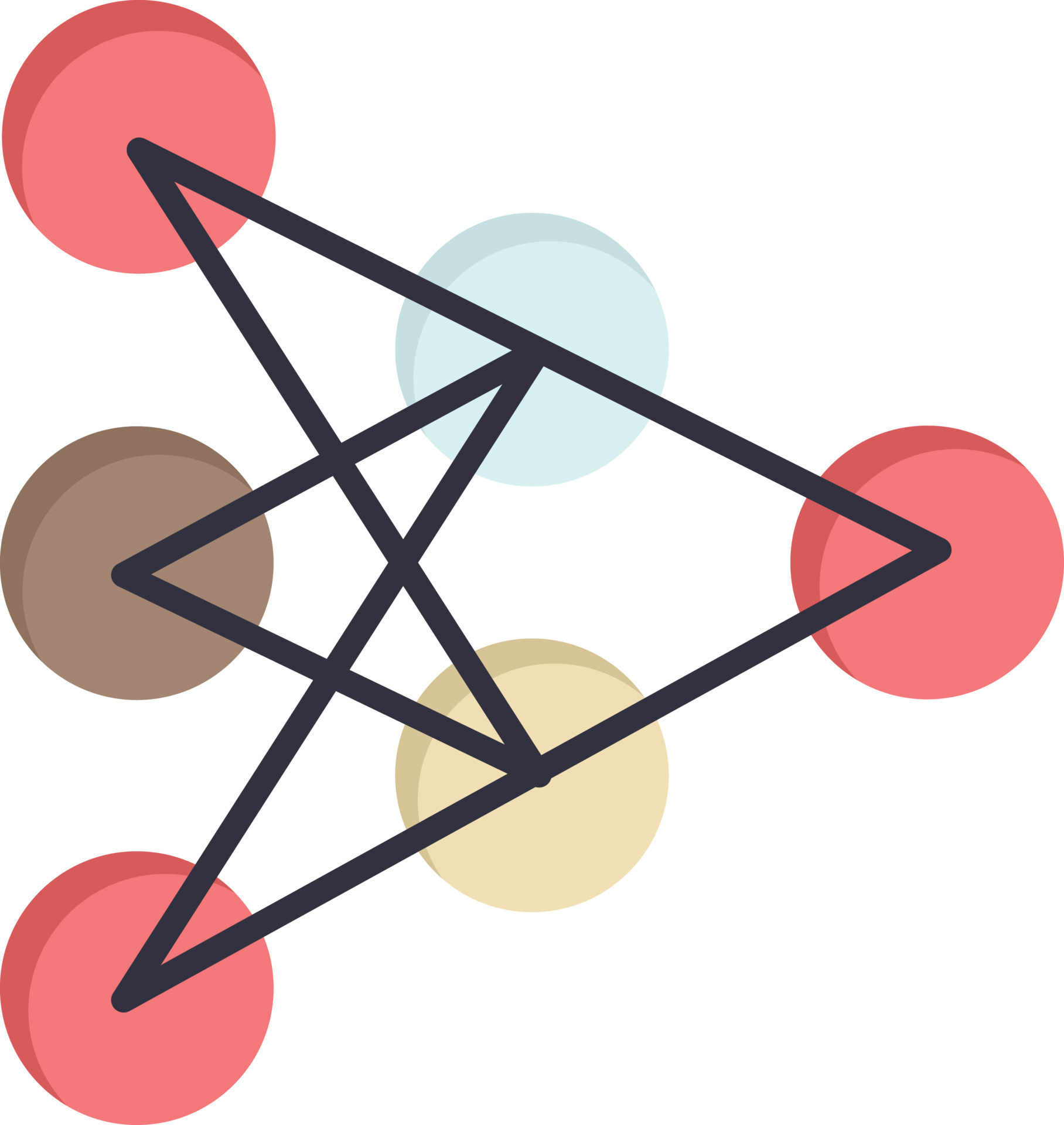 Learning Deep Algorithm Data Flat Color Icon Vector Icon Banner