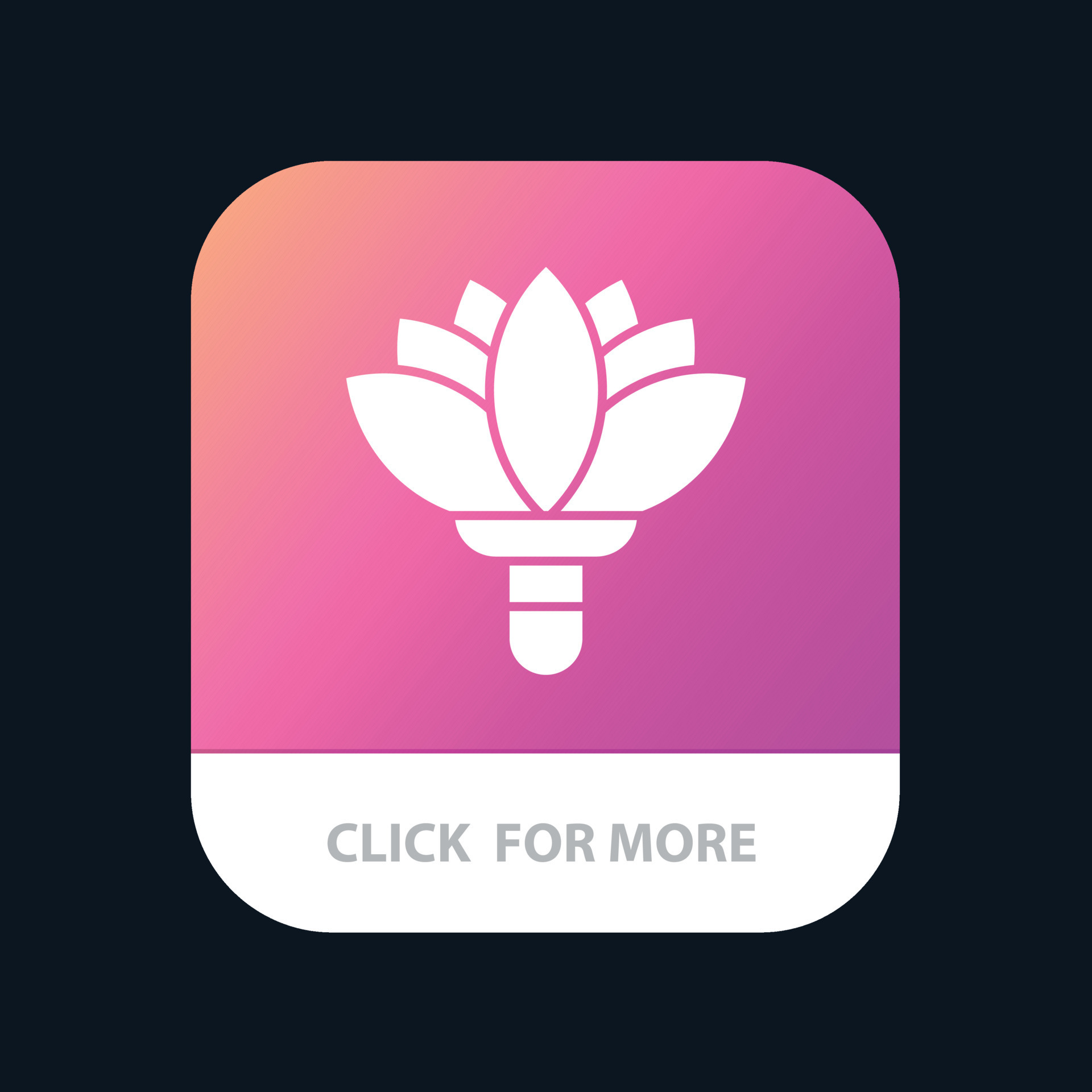 Flower Plant Rose Spring Mobile App Button Android And Ios Glyph Version 13120483 Vector Art At