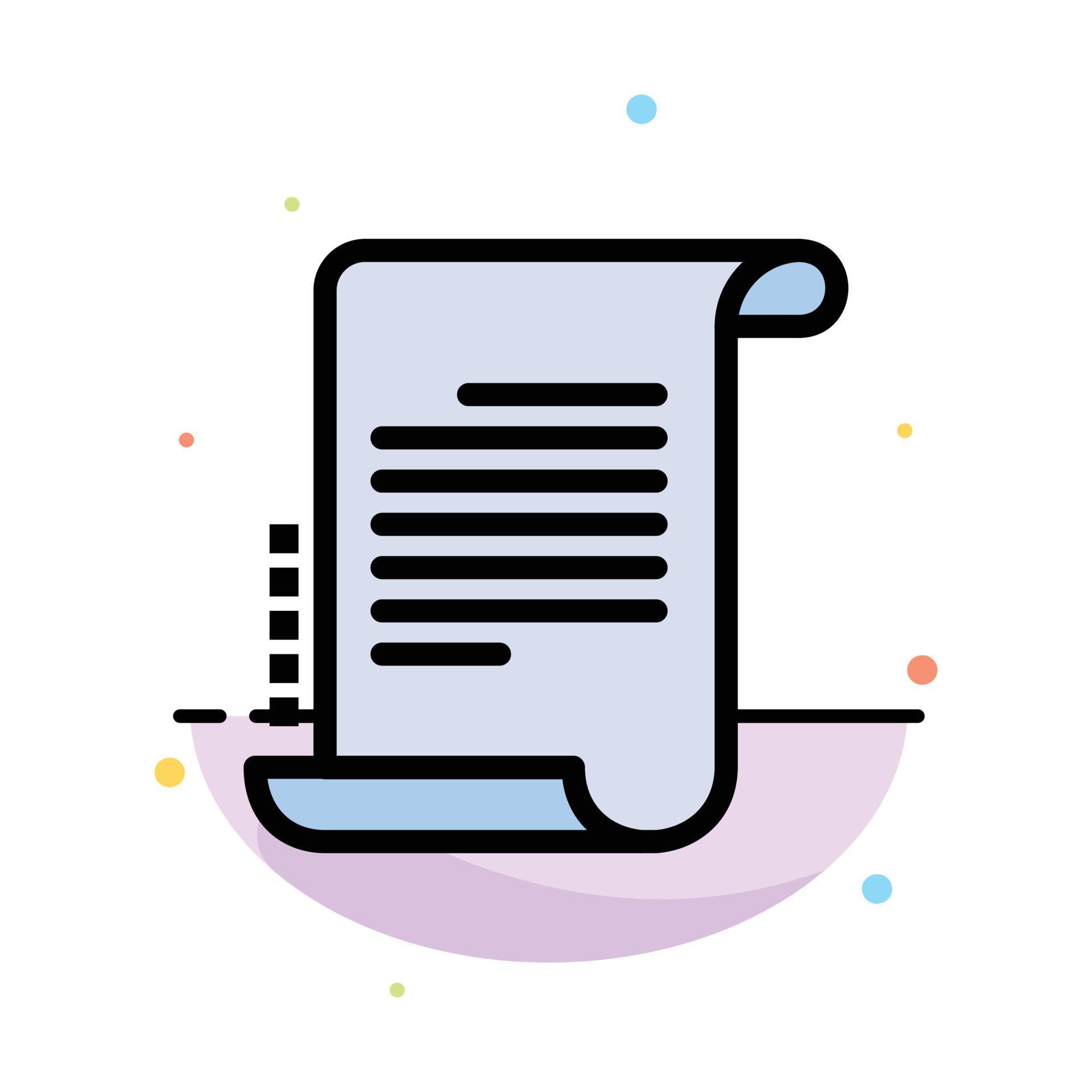 Decree Novel Scenario Screenplay Abstract Flat Color Icon Template 13121465 Vector Art At Vecteezy
