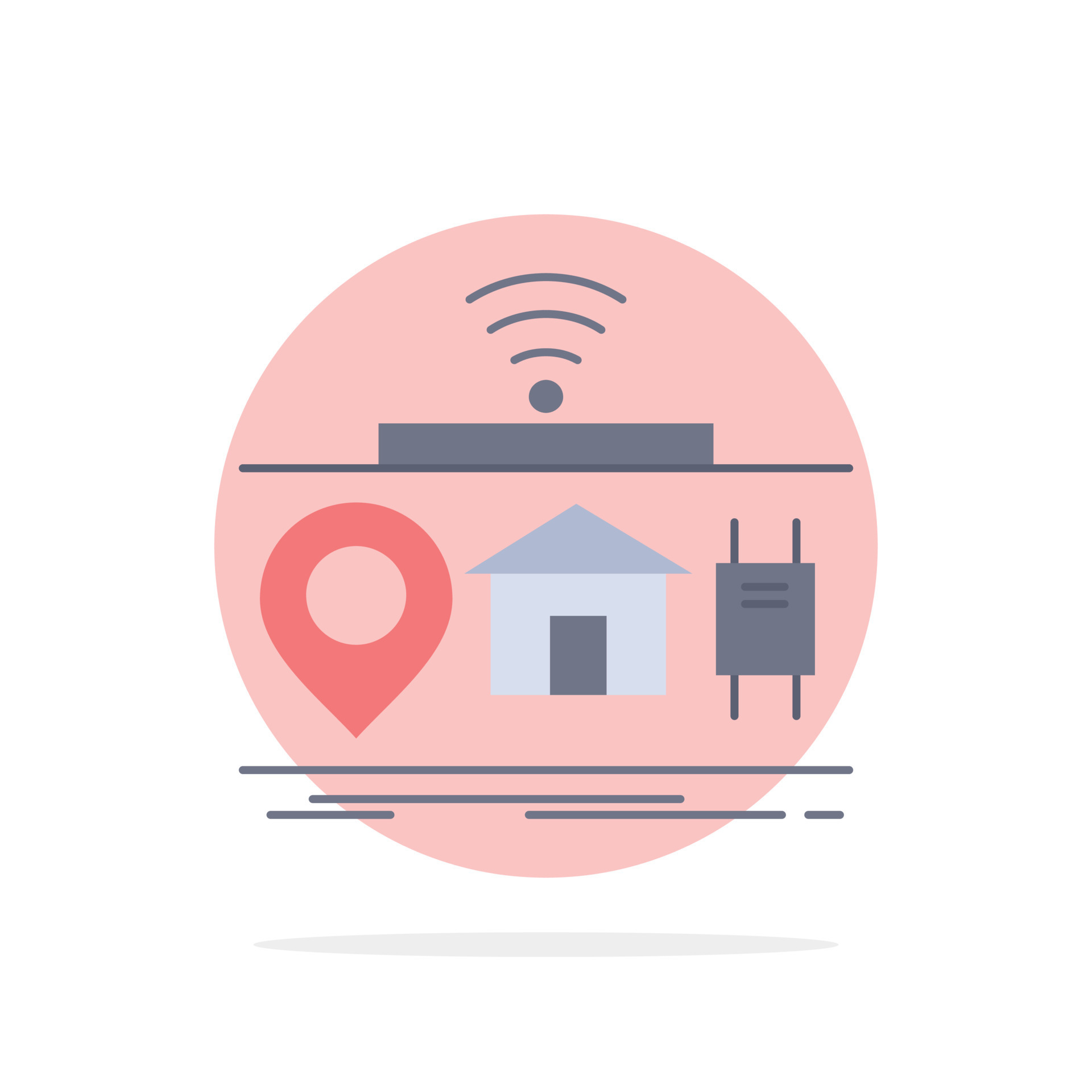 Iot Gadgets Internet Of Things Flat Color Icon Vector 13121545 Vector Art At Vecteezy