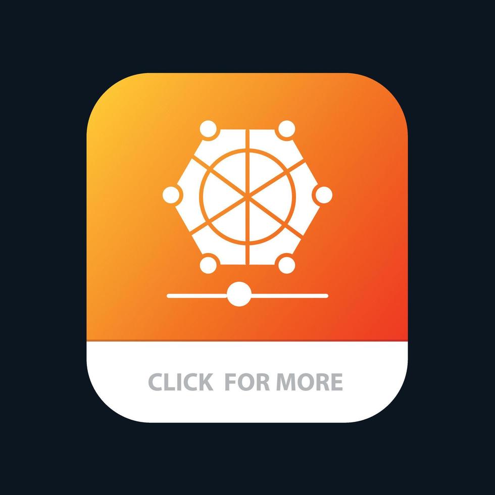 Machine Learning Language Data Mobile App Button Android And Ios Glyph