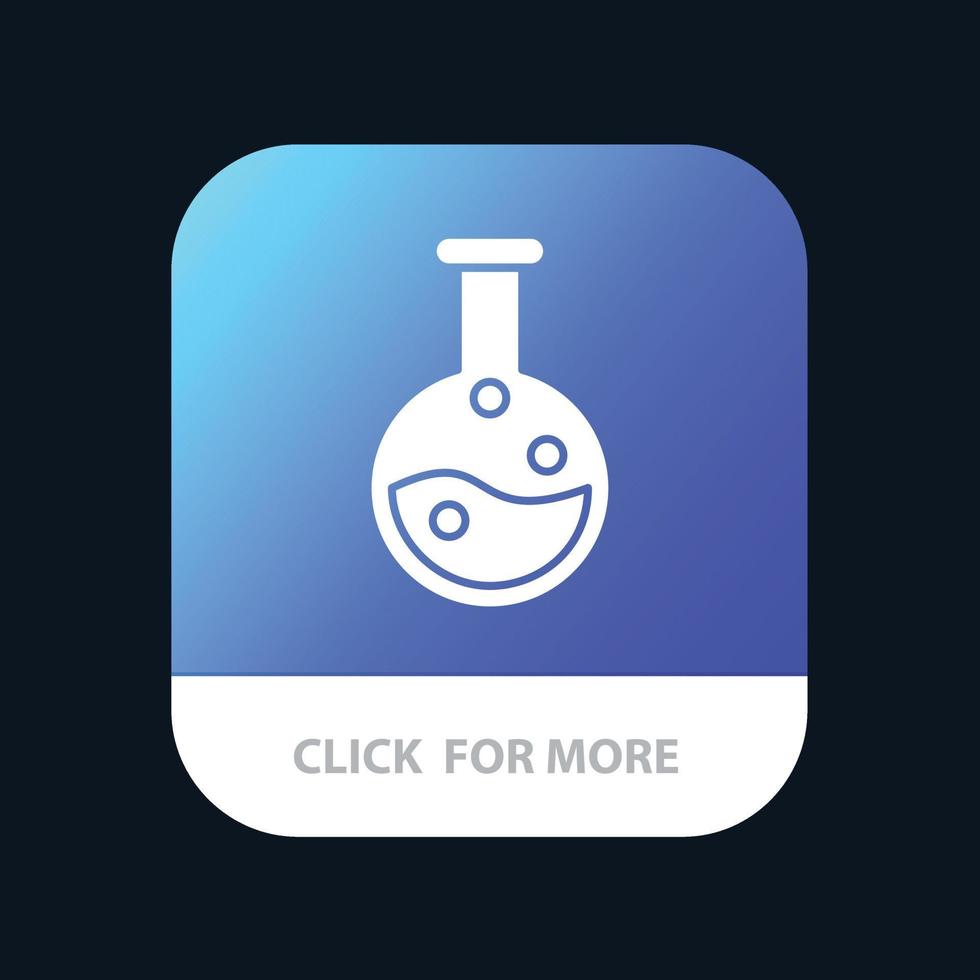 Education Lab Laboratory Mobile App Button Android And Ios Glyph Version 13122430 Vector Art At