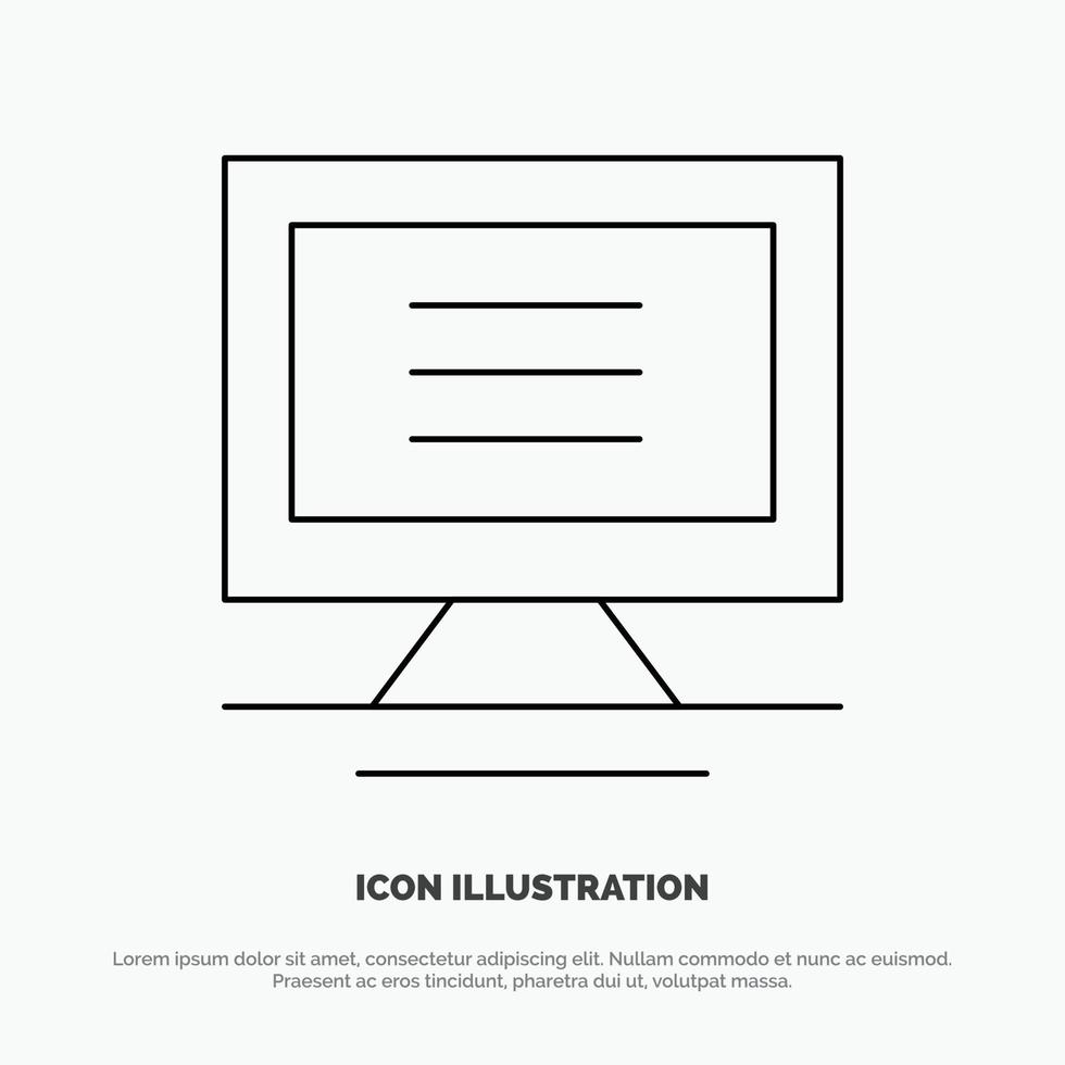 Monitor Computer Hardware Line Icon Vector 13122570 Vector Art at Vecteezy