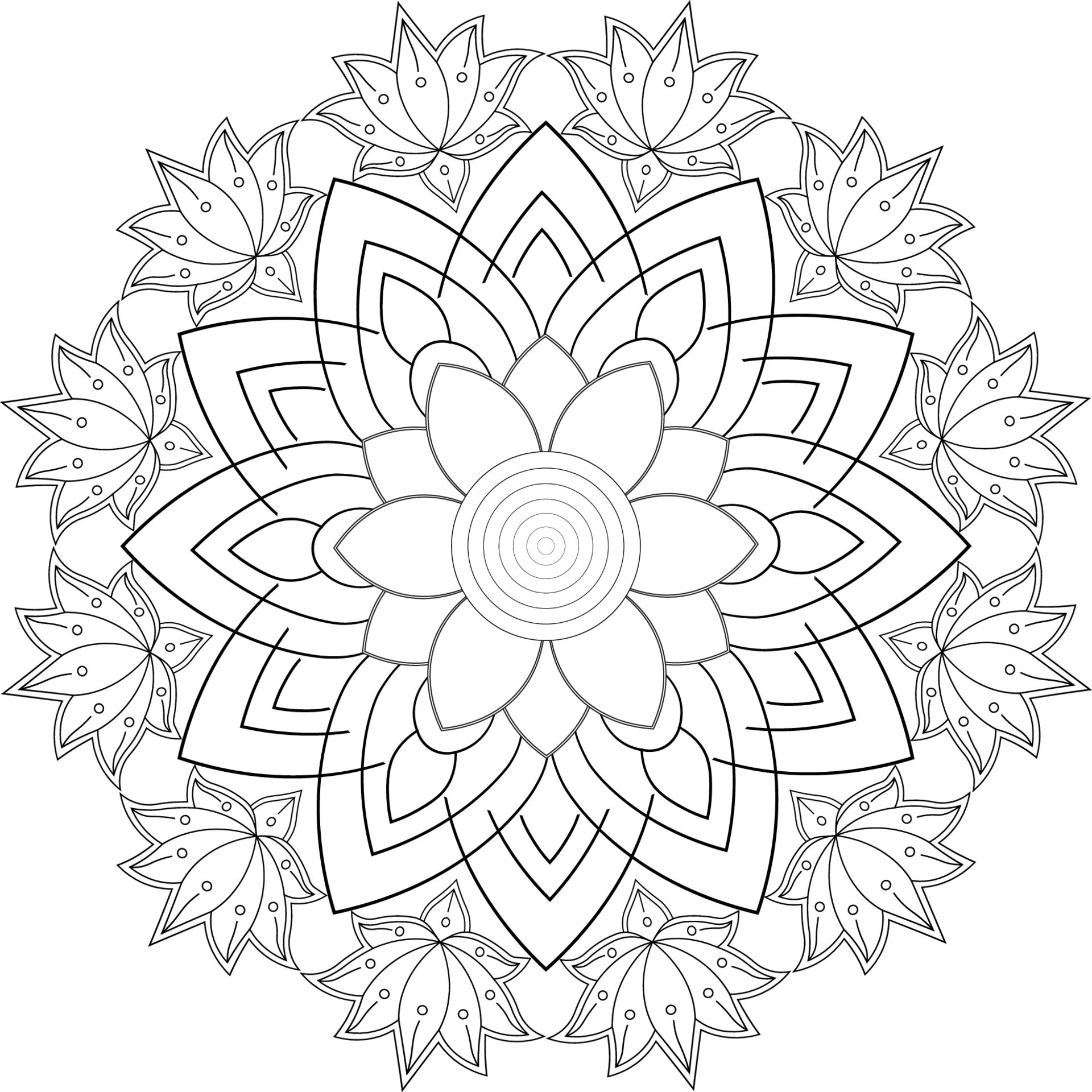 Mandala coloring pages 13123056 Vector Art at Vecteezy Mandala coloring pages 13123056 Vector Art at Vecteezy