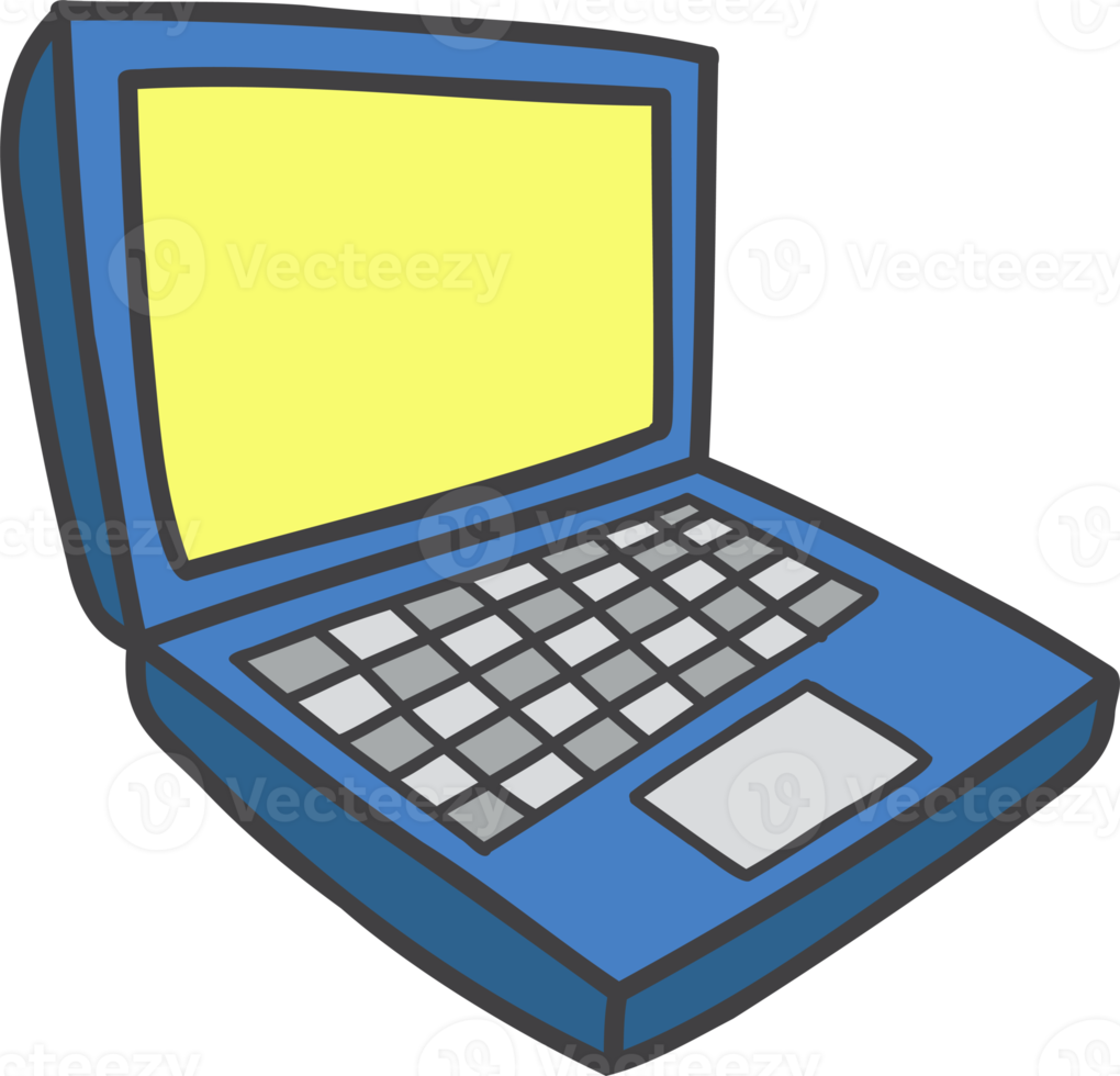 ilustración de computadora portátil dibujada a mano 13126875 PNG