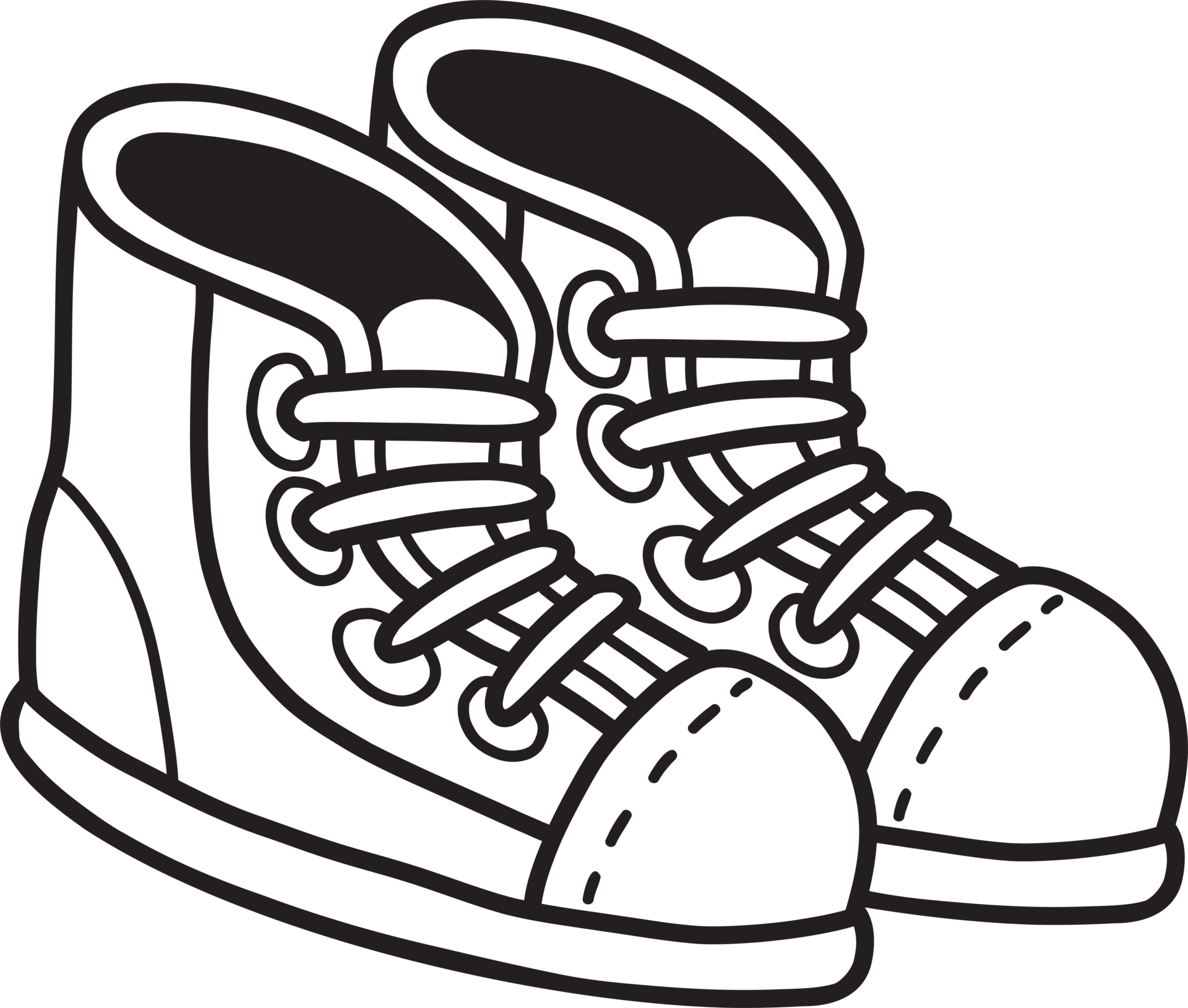 Shoe Clipart Black And White