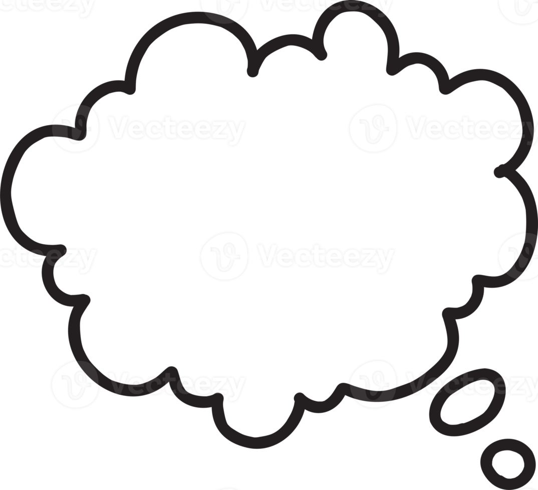 Hand Drawn Cloud Message Illustration 13127348 Png