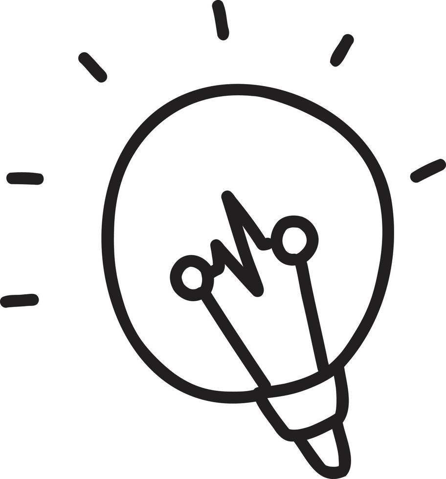 Hand Drawn light bulb illustration 13127613 Vector Art at Vecteezy
