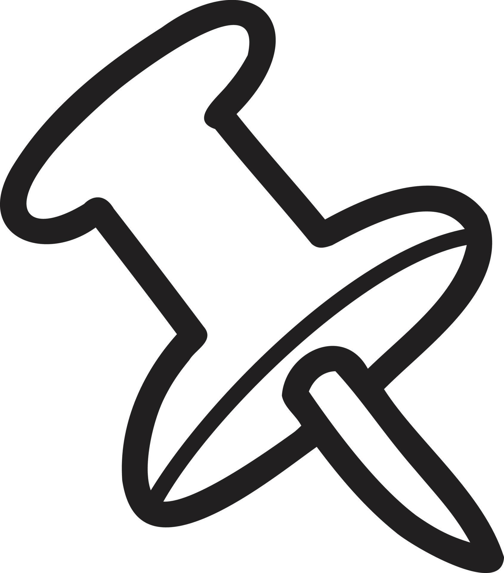 Hand Drawn cute paper pin illustration 13127720 Vector Art at Vecteezy