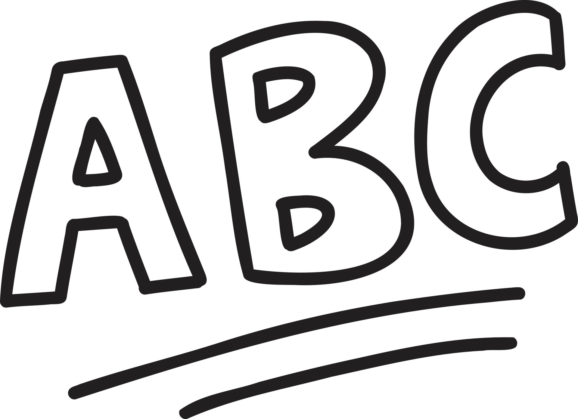Hand Drawn Abc Lettering Illustration 13127797 Vector Art At Vecteezy