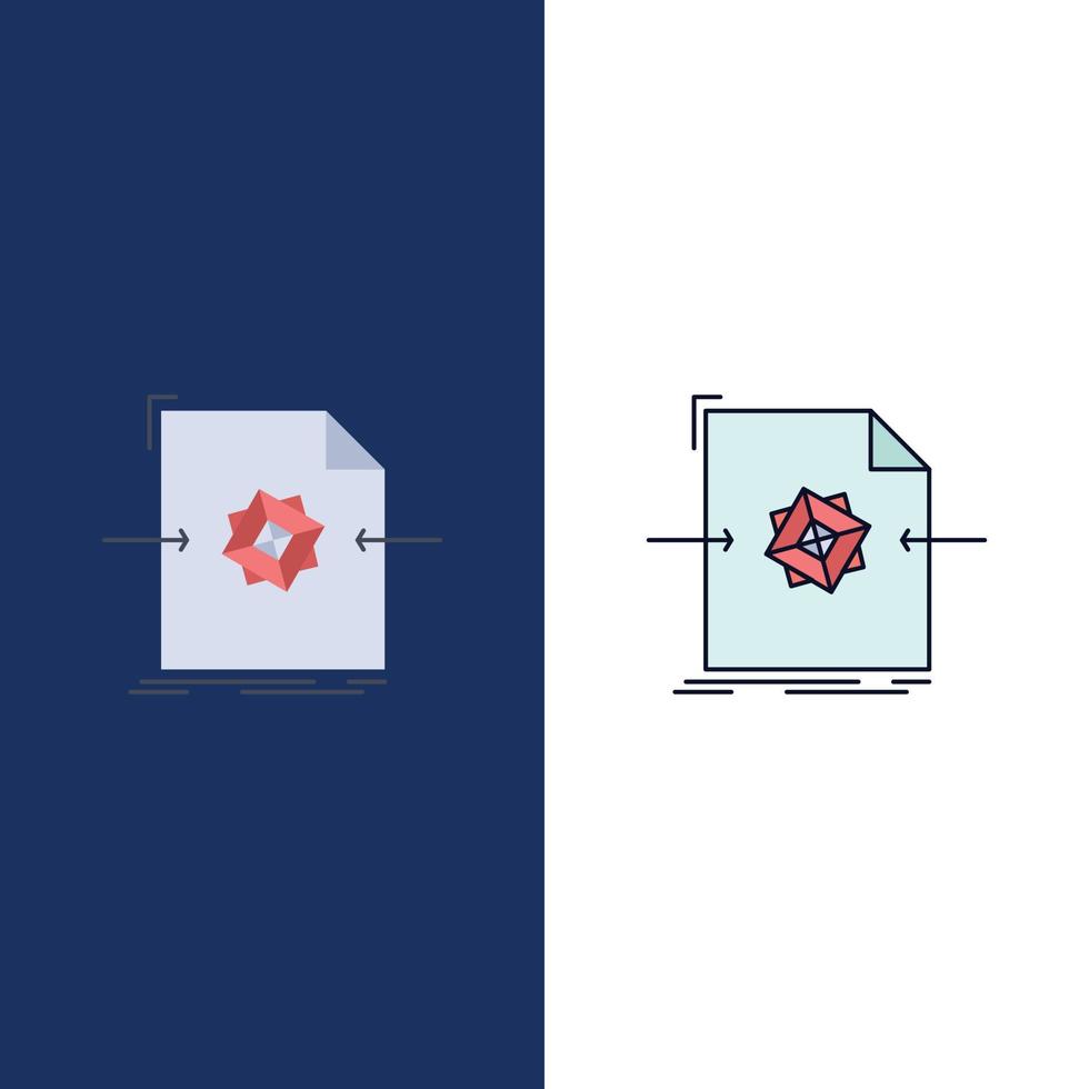 3d Document File Object Processing Flat Color Icon Vector 13129044 Vector Art At Vecteezy