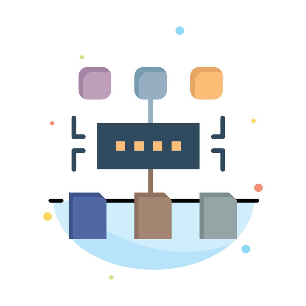 Algorithm Program User Document Abstract Flat Color Icon Template 13129863 Vector Art At Vecteezy