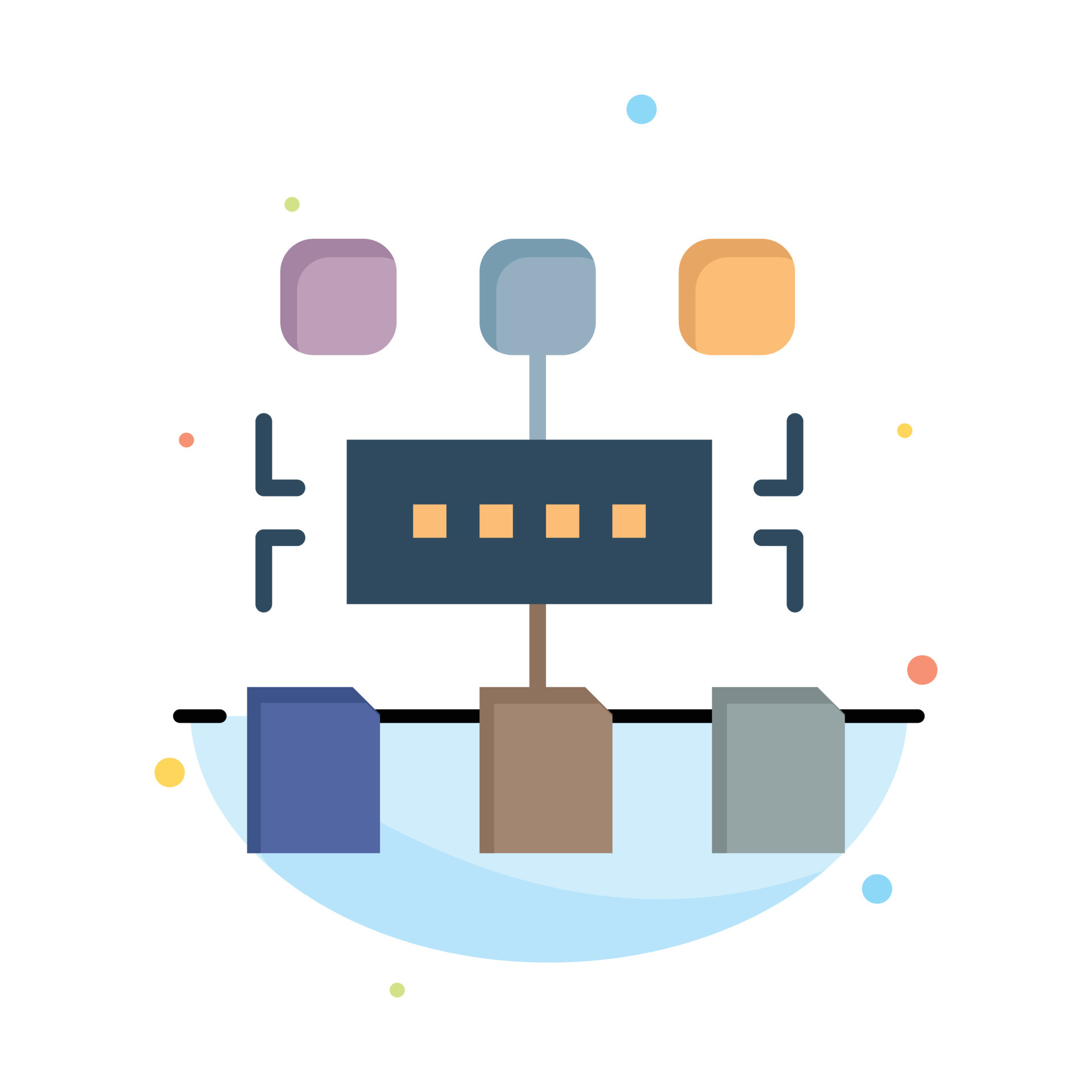 Algorithm Program User Document Abstract Flat Color Icon Template 13129863 Vector Art At Vecteezy