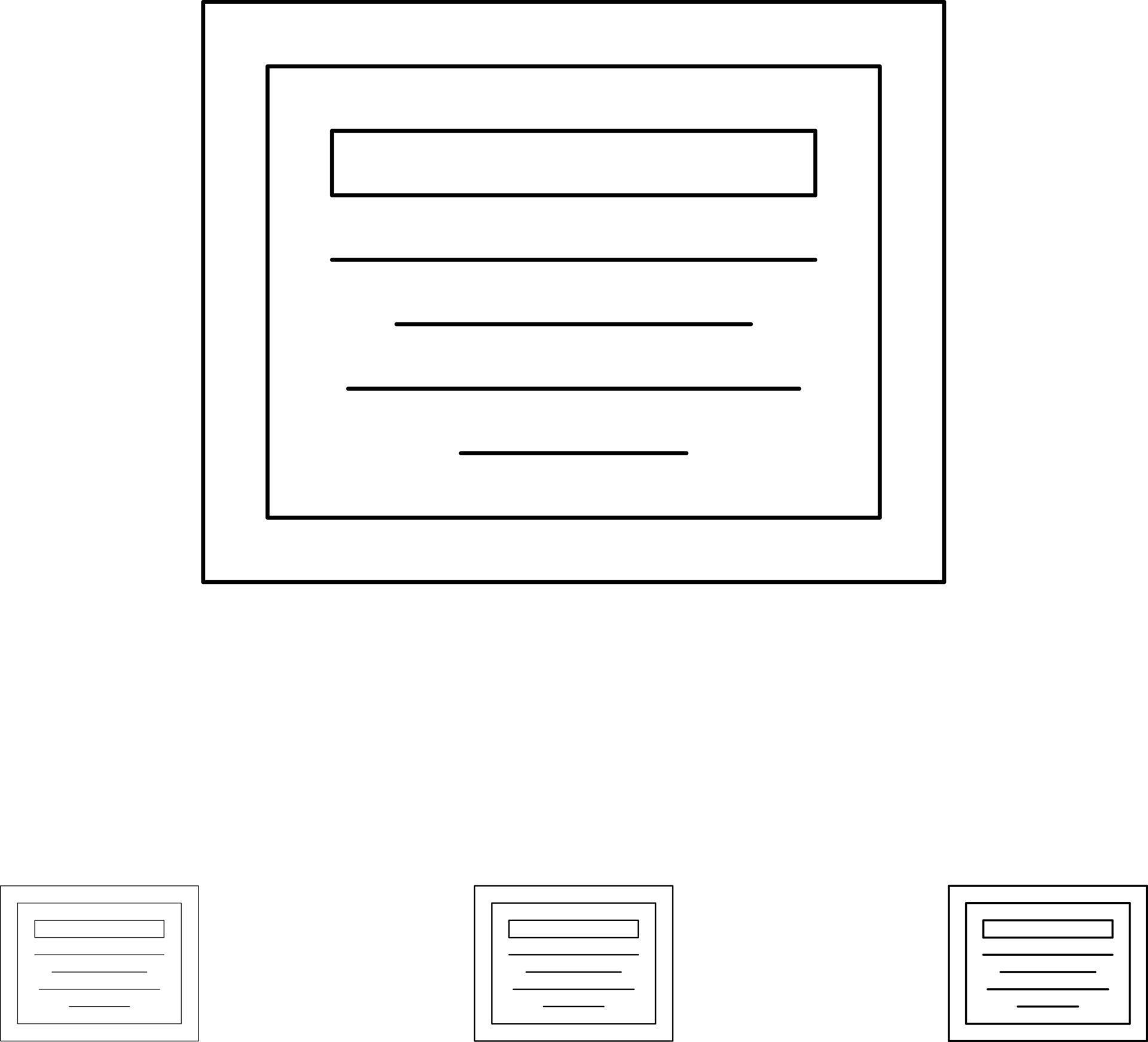 Education File Note Bold And Thin Black Line Icon Set 13130363 Vector