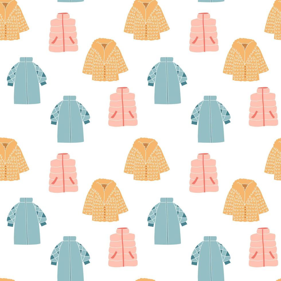 Seamless Pattern Of Outerwear Vector Illustration 13131446 Vector Art