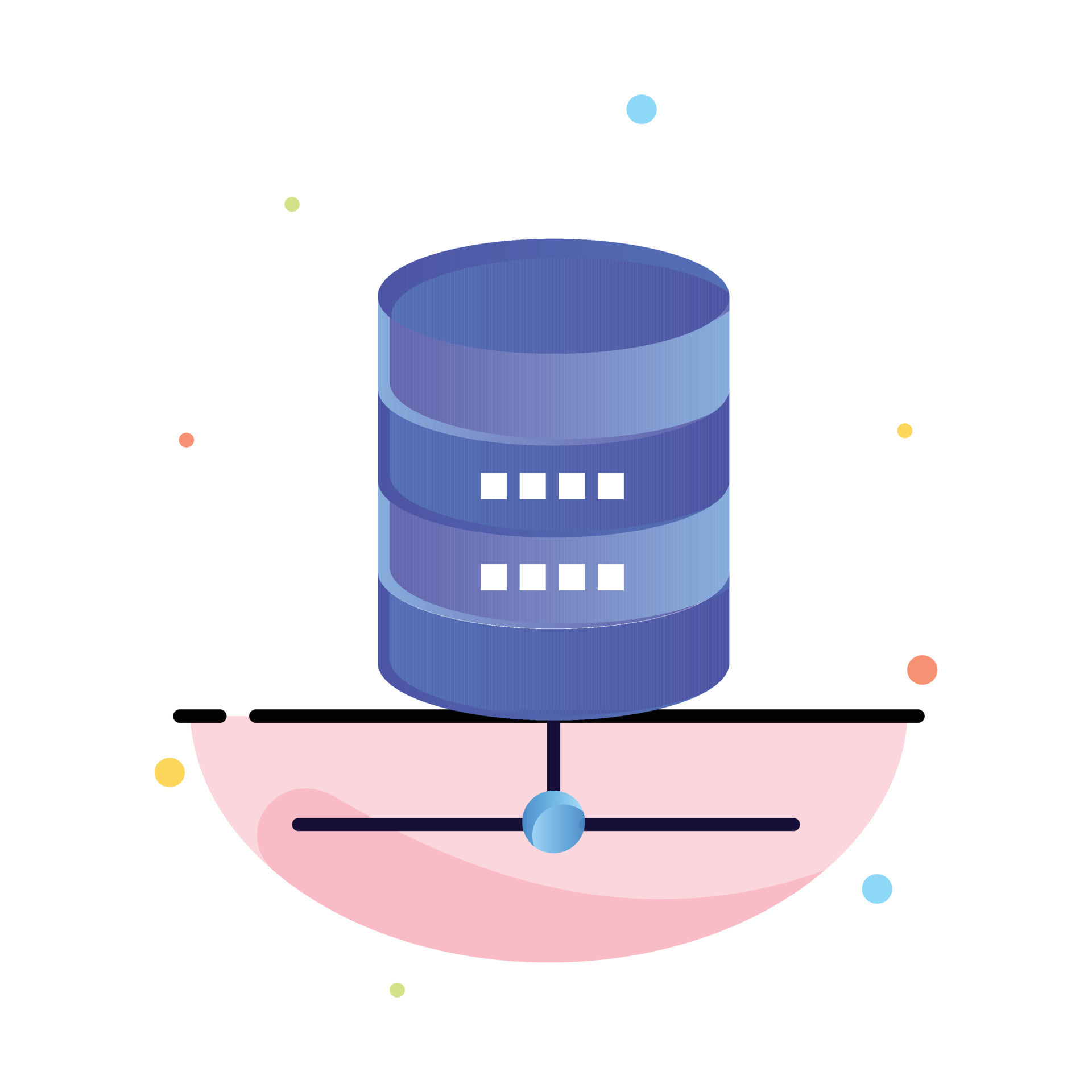 Dollar Server Money Computing Abstract Flat Color Icon Template 13131500 Vector Art At Vecteezy