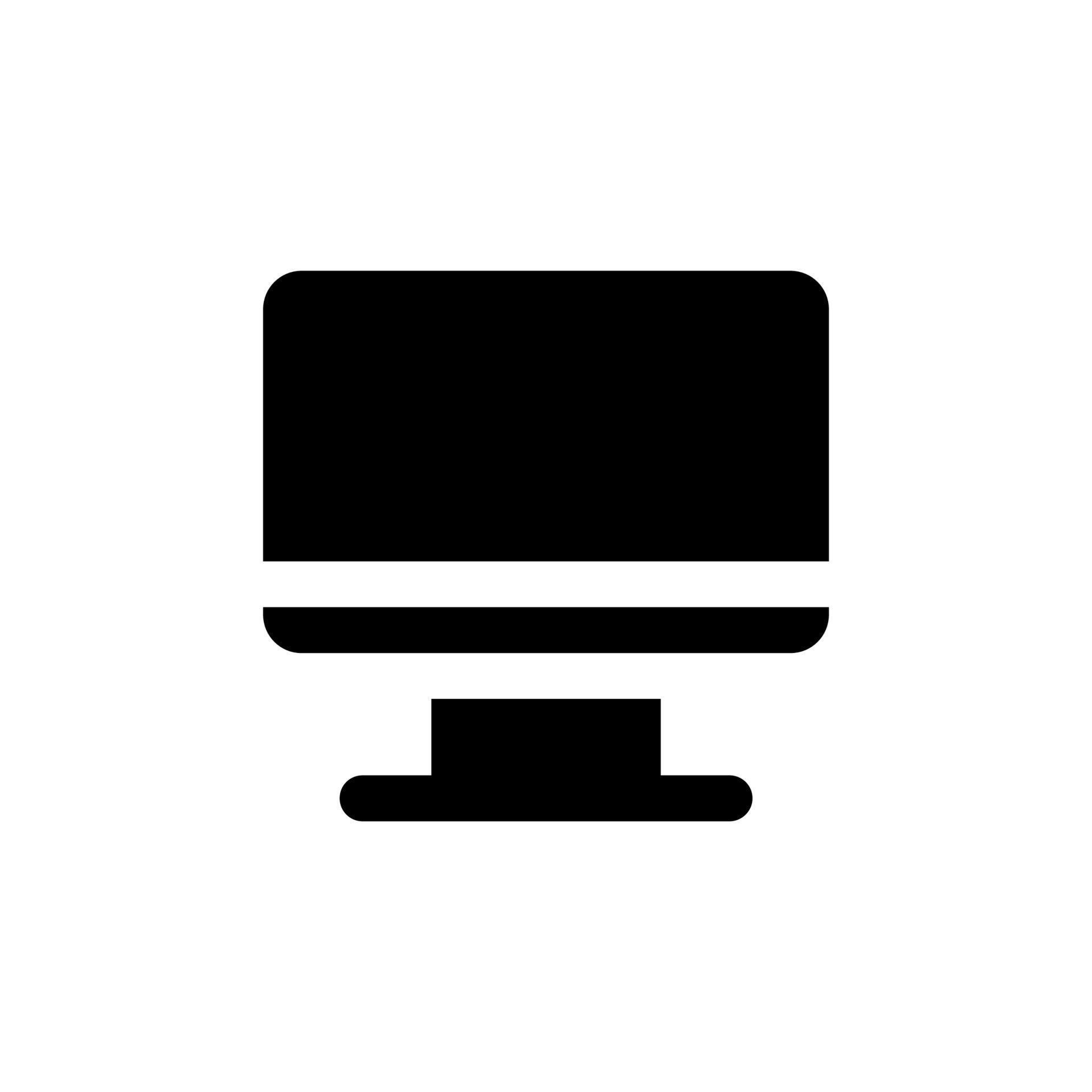 Computer monitor black glyph ui icon. Electronic equipment. Hardware ...