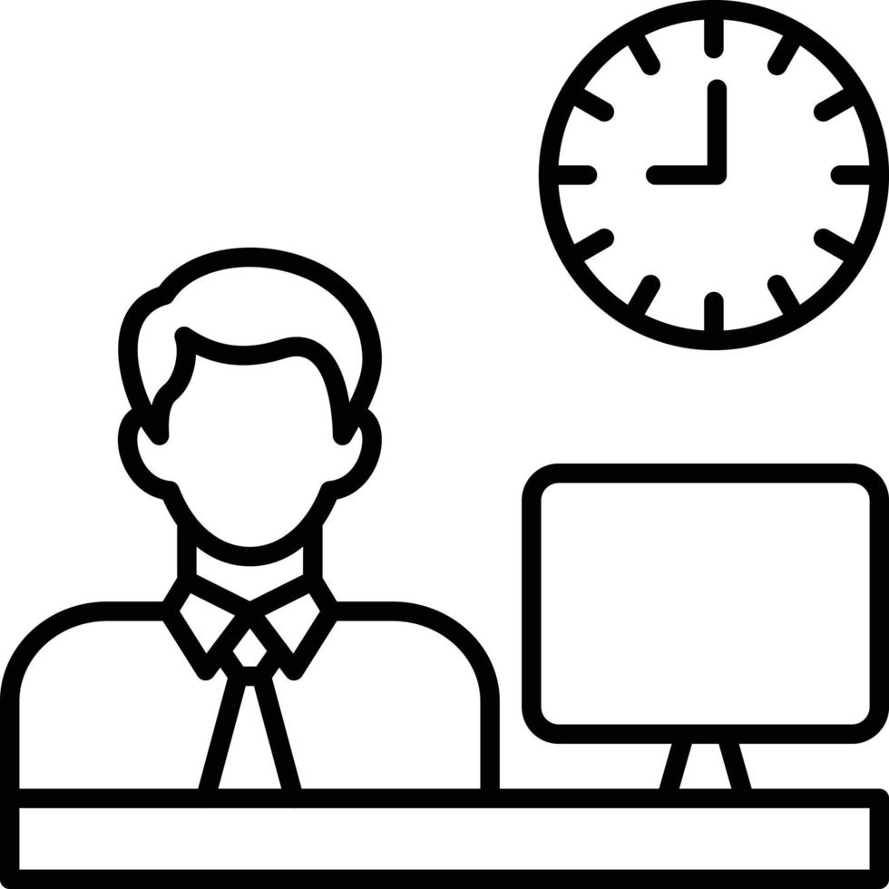 Working Hours Line Icon 13135108 Vector Art at Vecteezy Working Hours Line Icon 13135108 Vector Art at Vecteezy