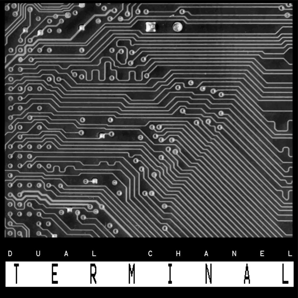 Technical Vector Endless Texture With Circuit Board Computer Seamless