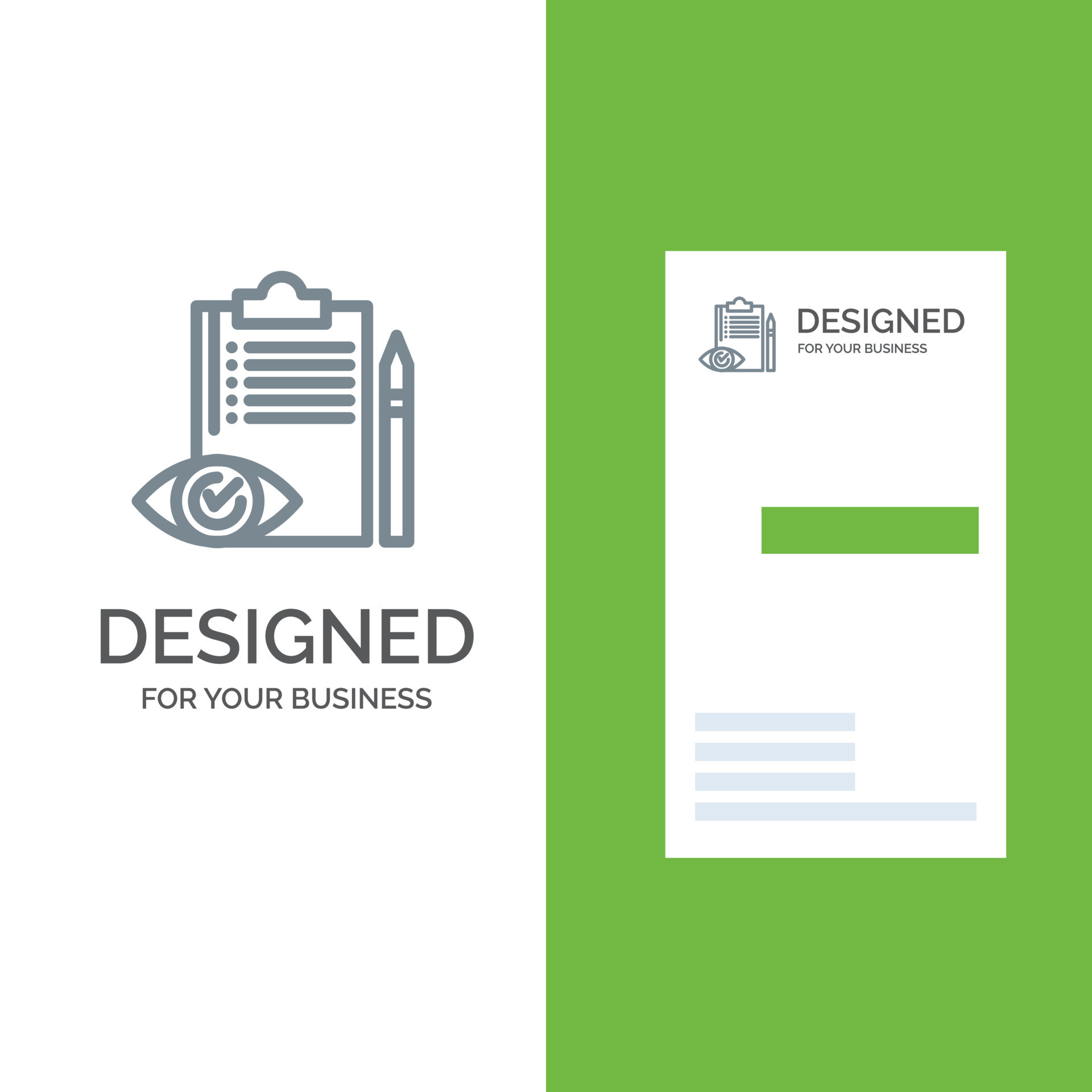 Quality Control Backlog Checklist Control Plan Grey Logo Design And Business Card Template