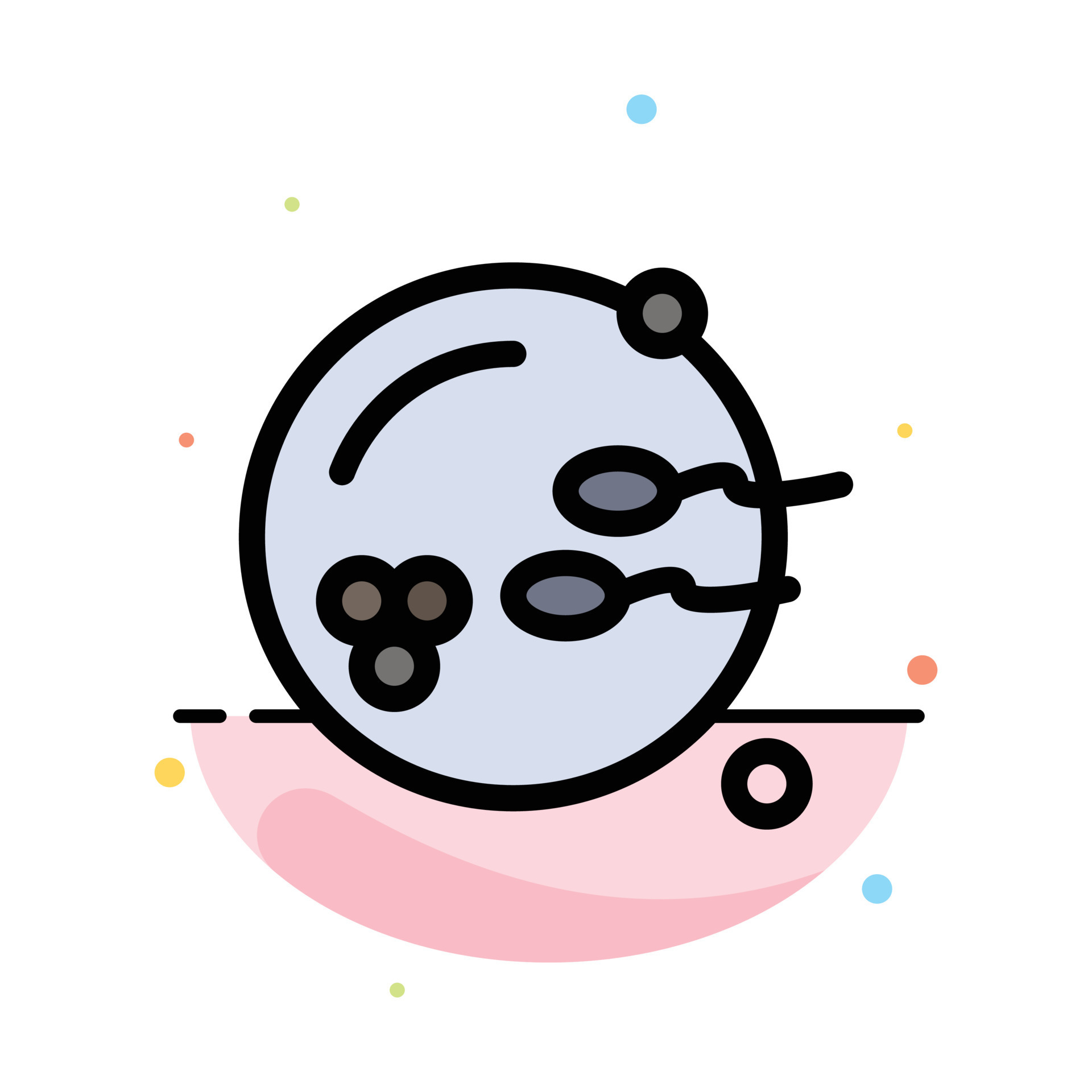 Fertile Procreation Reproduction Sex Abstract Flat Color Icon Template