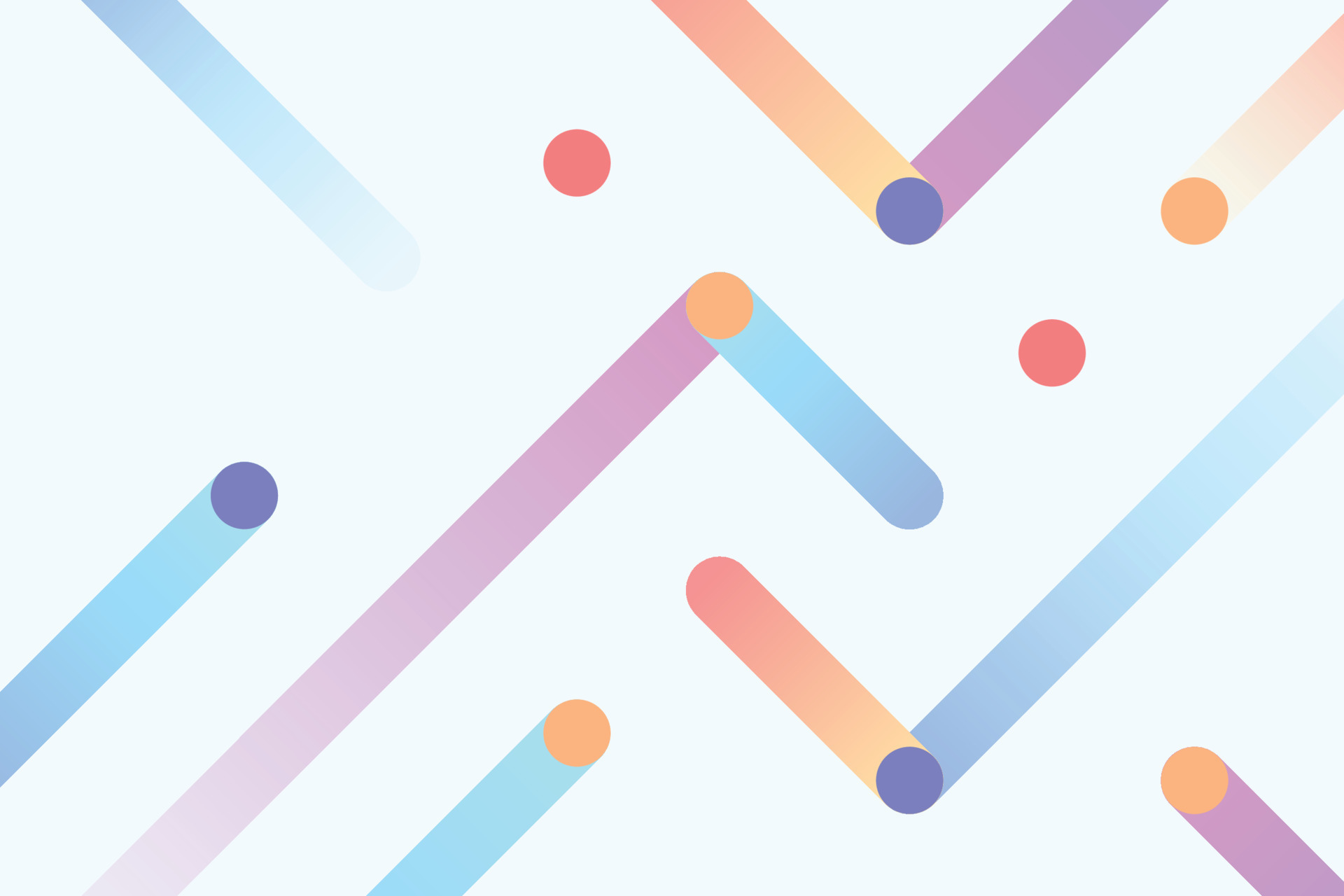 Abstract Dynamic Rounded Line Illustration Backdrop Trendy Geometry Composition Of Neon Lines