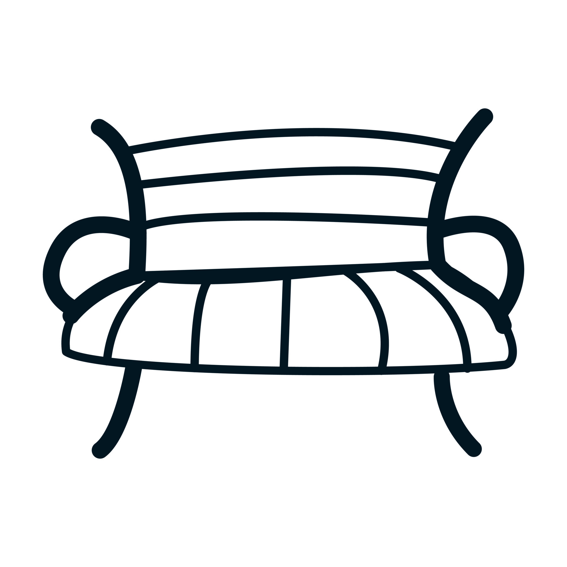 Doodle style bench. Vector illustration of hand-drawn 13137668 Vector ...