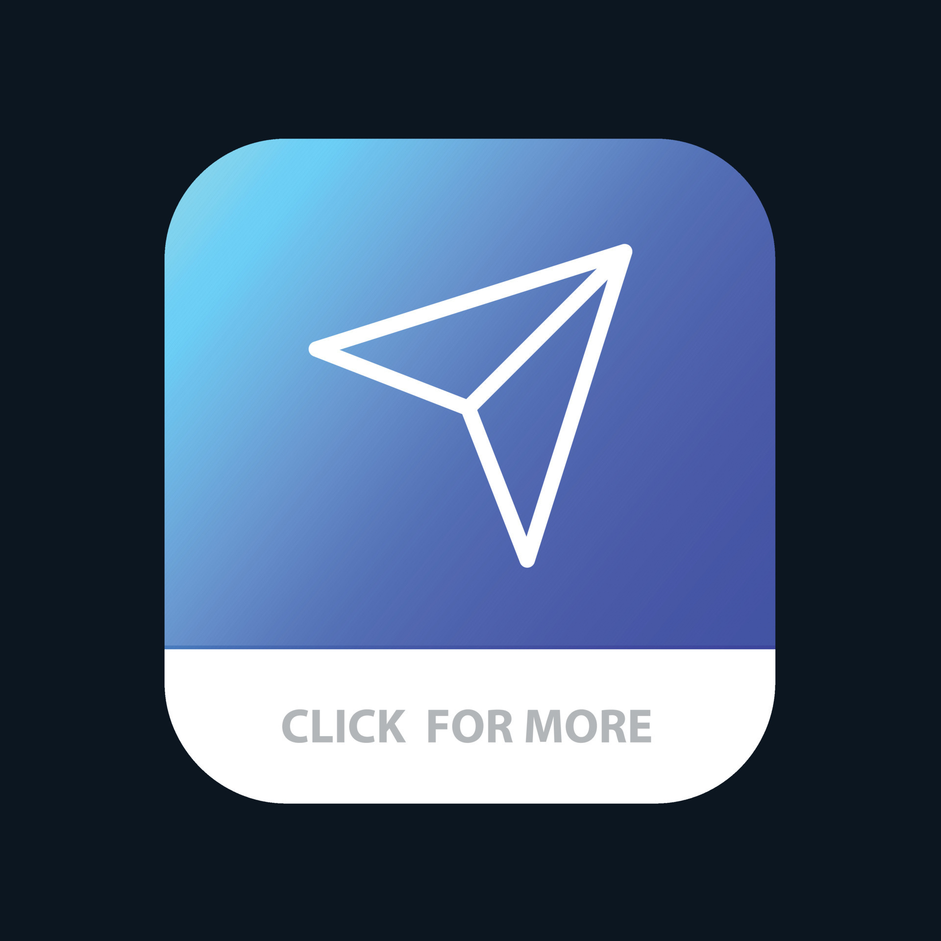 Arrow Pointer Up Next Mobile App Button Android And Ios Line Version