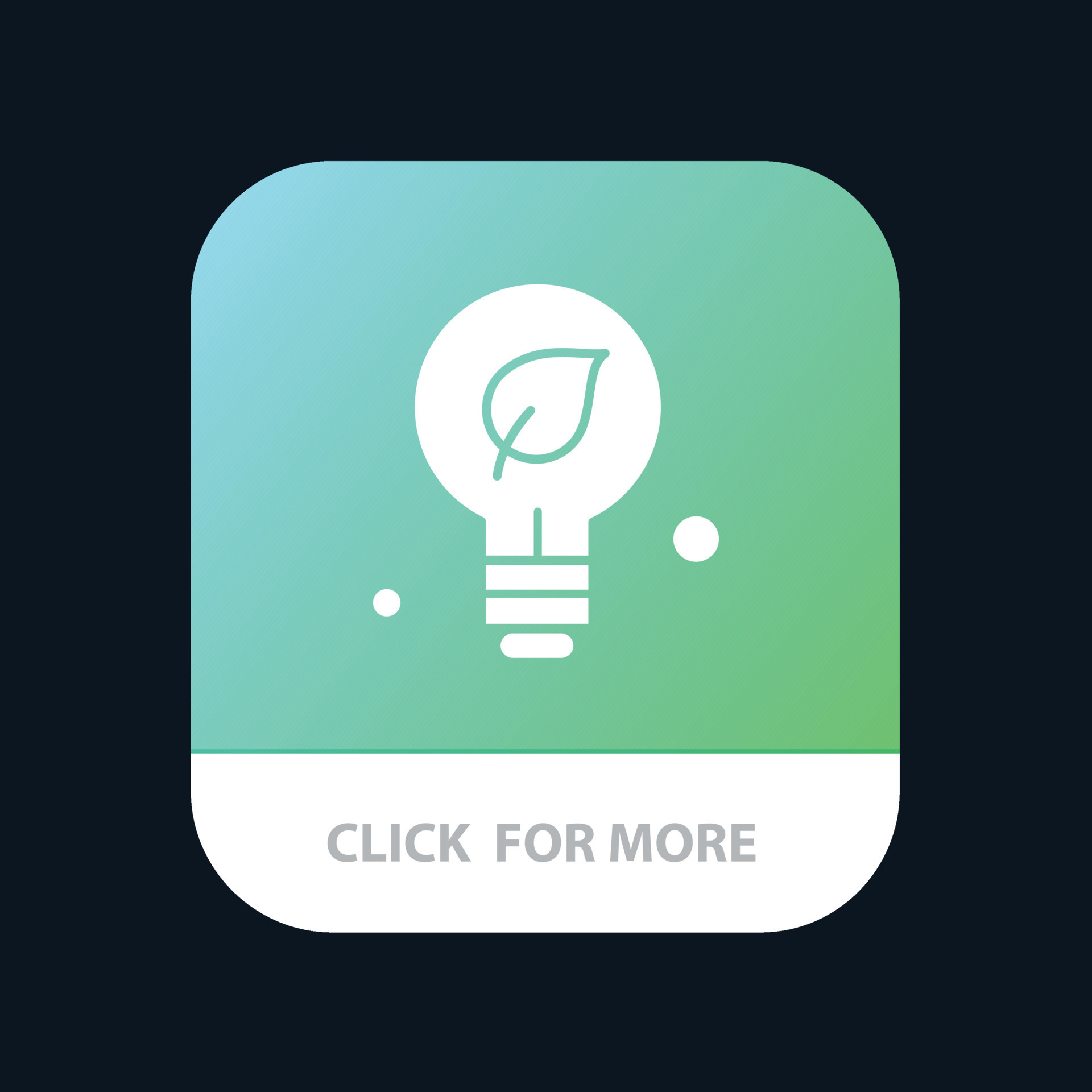 Ecology Environment Green Idea Mobile App Button Android And Ios Glyph Version 13138282 Vector