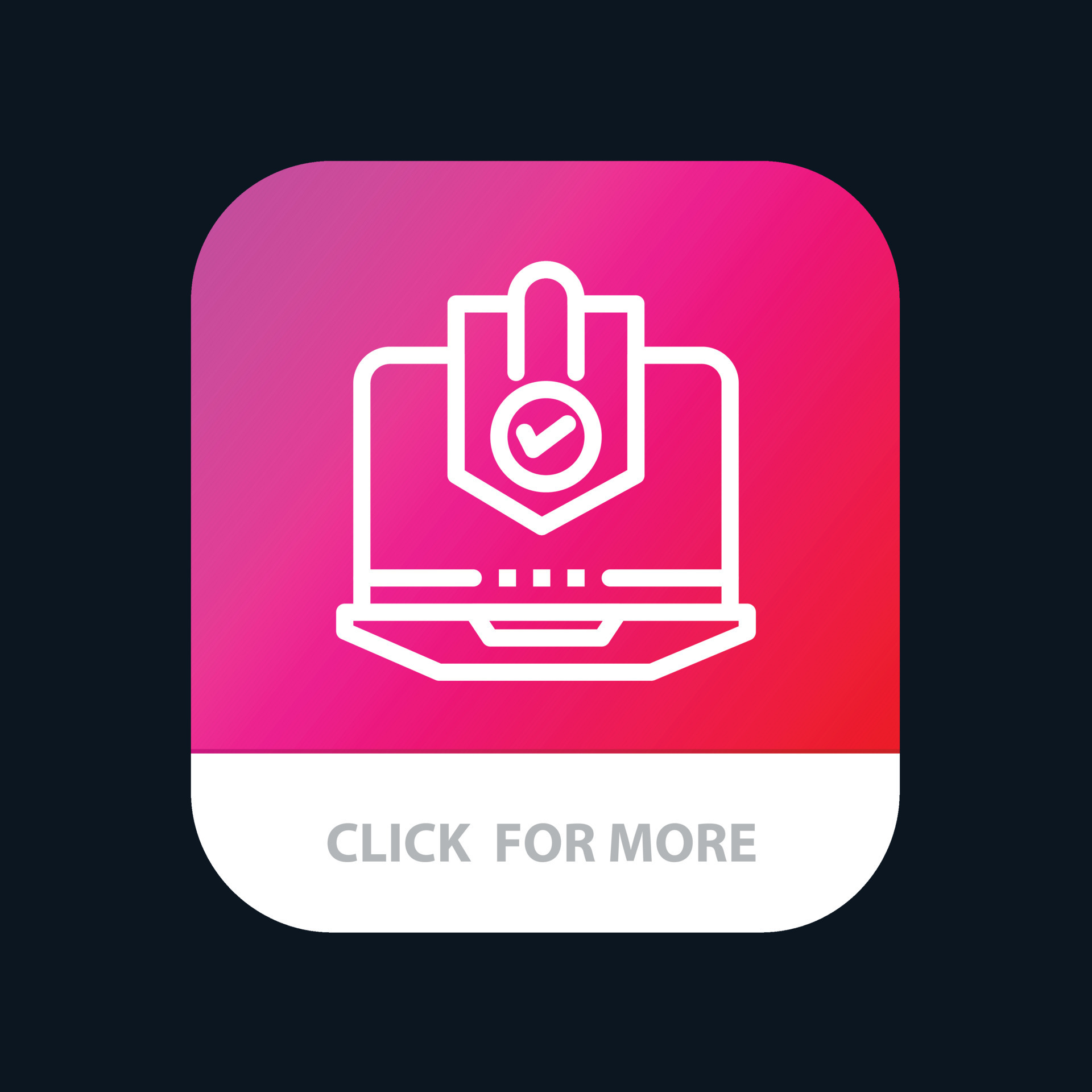 Antivirus Computer Internet Laptop Protected Protection Security Mobile App Button Android And