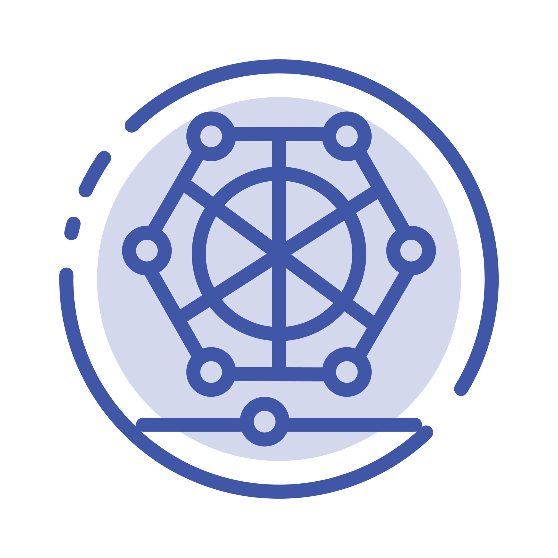 Machine Learning Language Data Blue Dotted Line Line Icon 13139734 Vector Art at Vecteezy